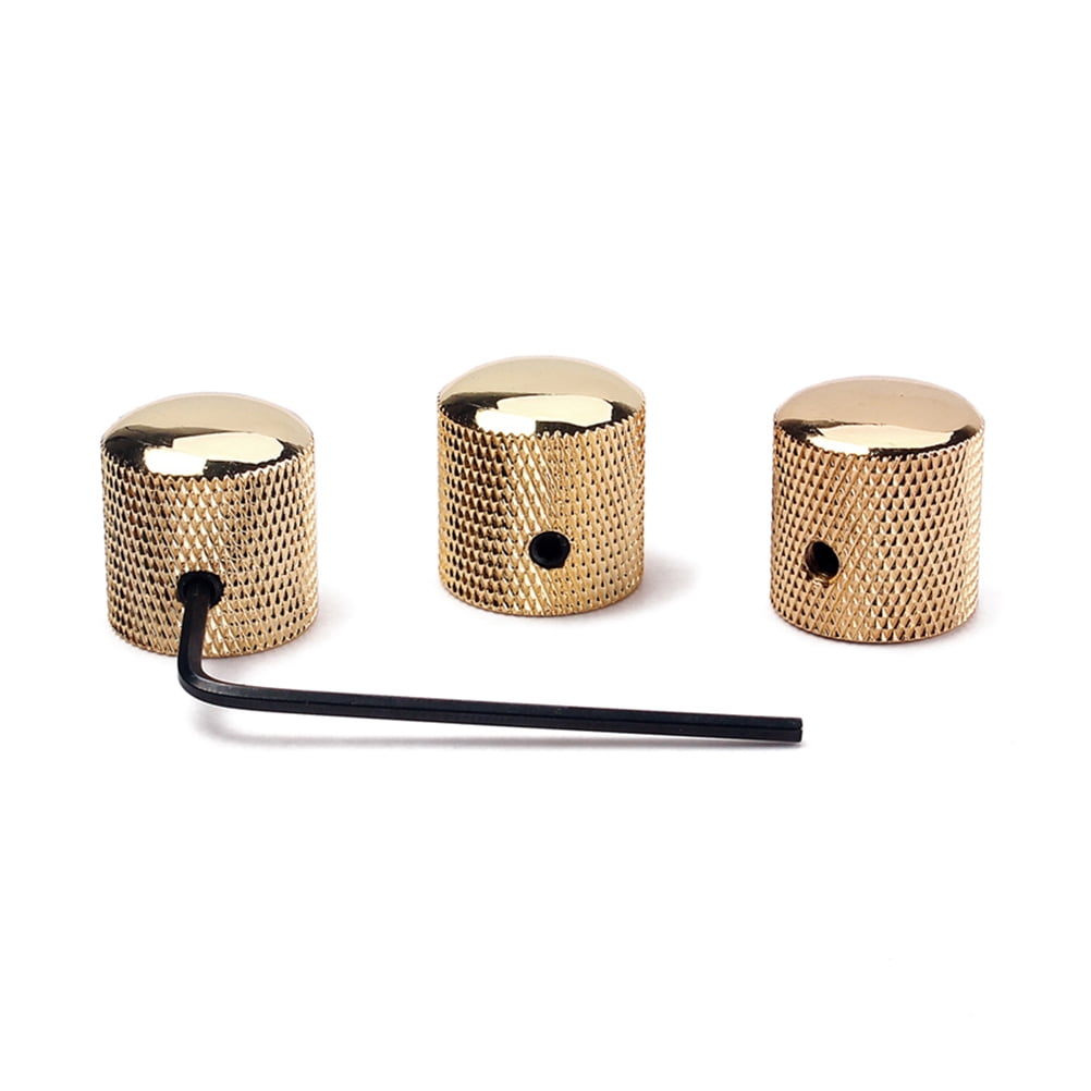 Worgeous 4 Pcs Metal Buttons Guitar Knobs Replacement Knobs 1.90X1.80X1 ...