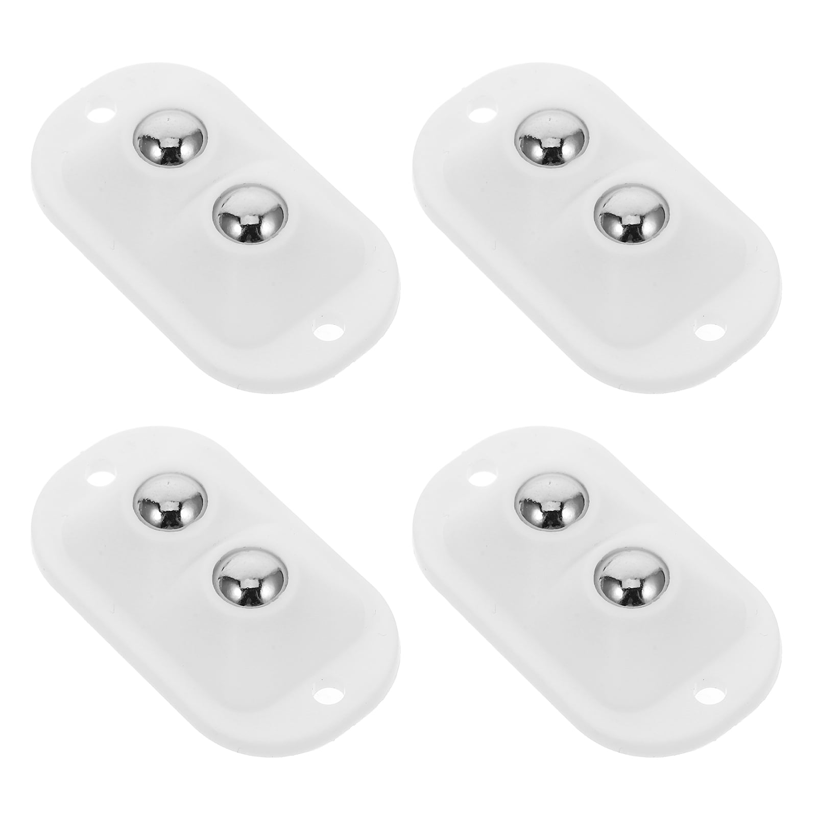 Worgeous 4 Pcs Mini Caster Wheels With Screws And Double-Sided Tape Low ...