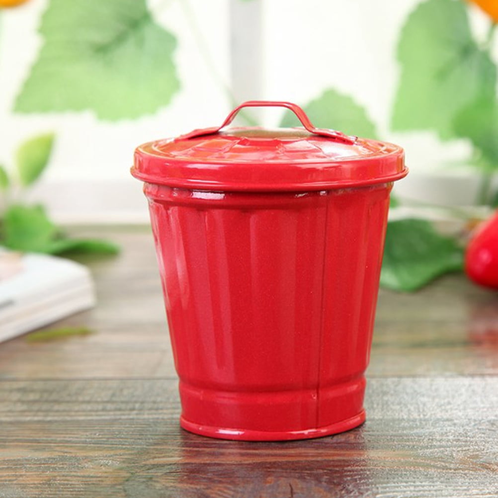 Worgeous Trash Can Trash Can Iron 4Pcs Black - Walmart.com