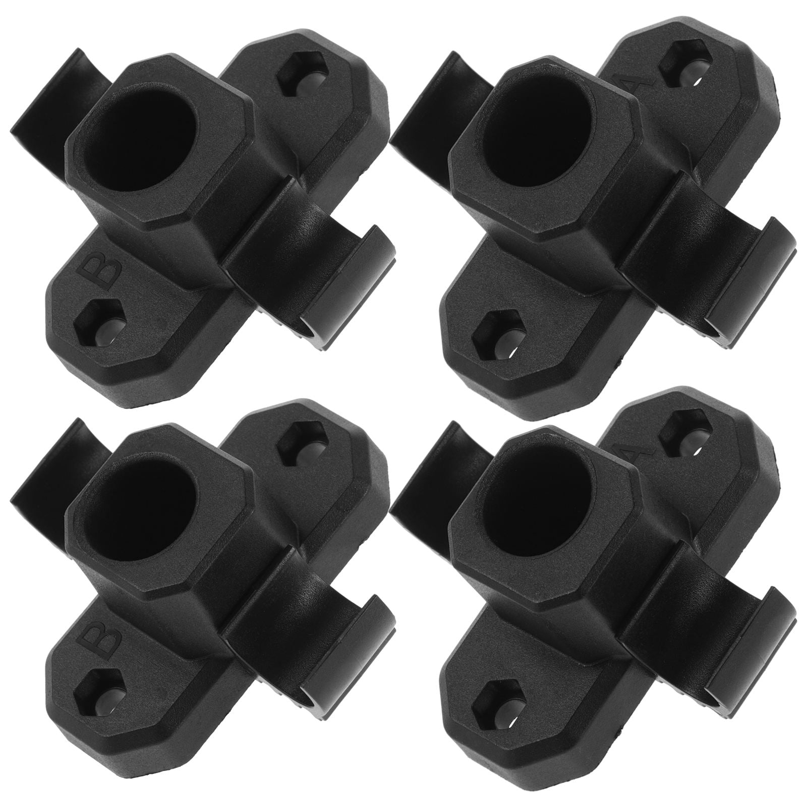 Worgeous Table Leg Mounting Accessories Furniture Leg Parts Black 4Pcs ...