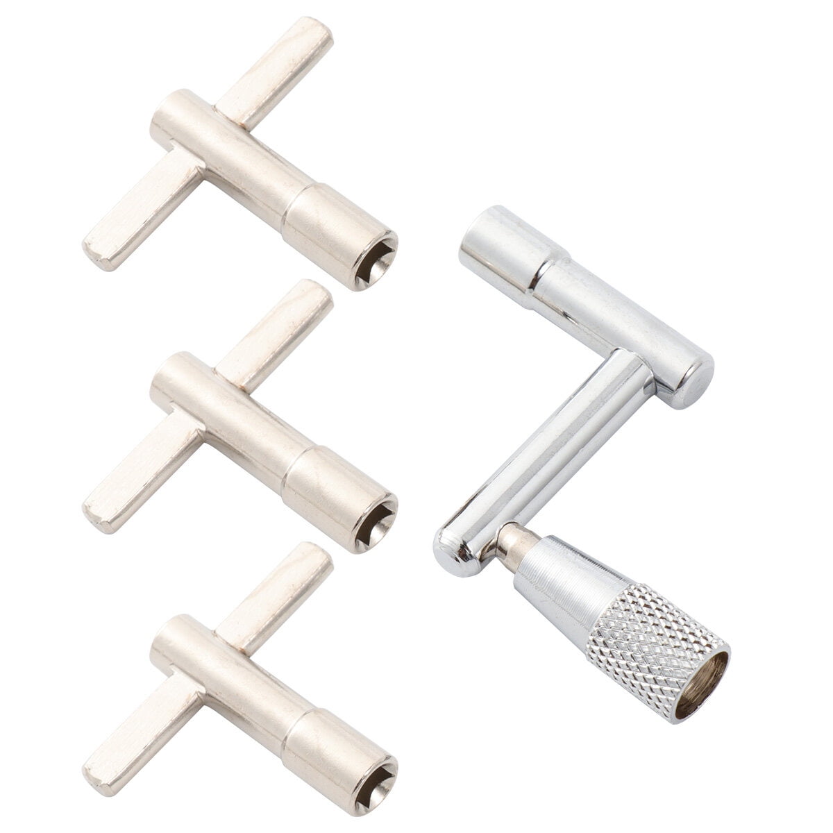Worgeous Ergonomic Handle Drum Key Steel 4Pcs 1.75 x 1.53 x 0.49In ...