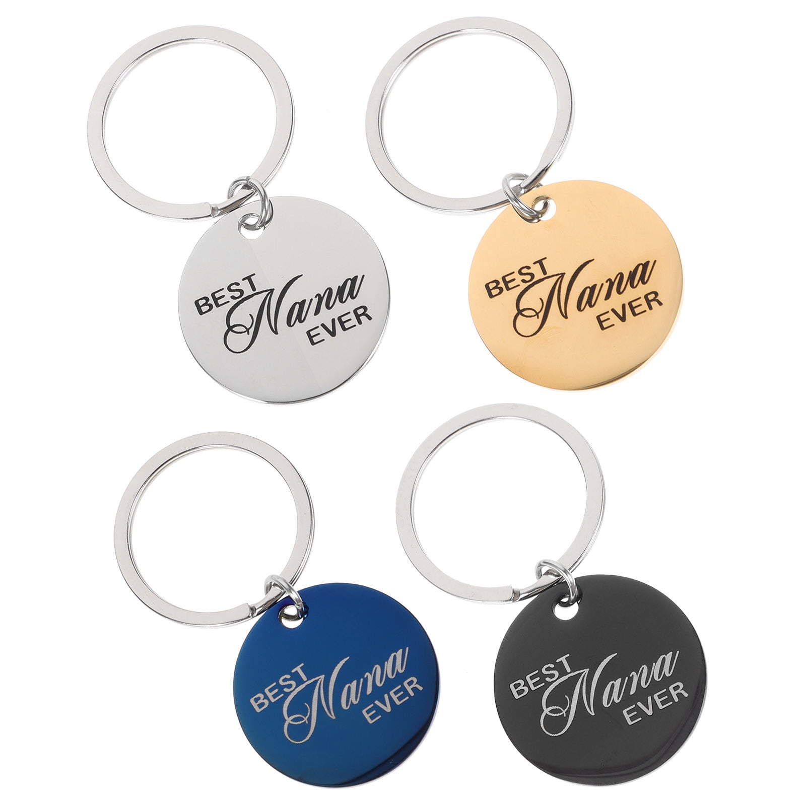 Worgeous 4 Pcs Pet ID Card Keychain Rust-resistant Tags Collars ...