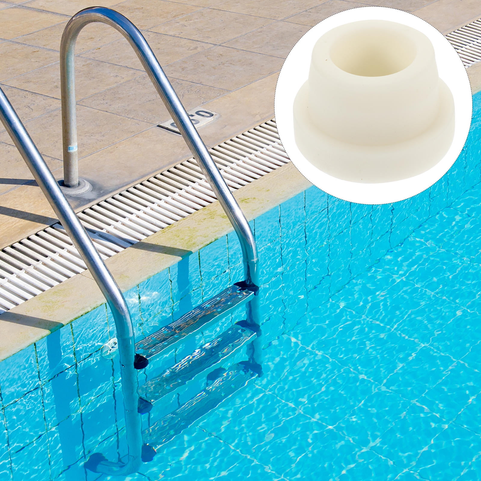 Worgeous 4 Pcs Protector 泳 爬 防滑垫 Pool Ladder Bottom End Cap Individual ...