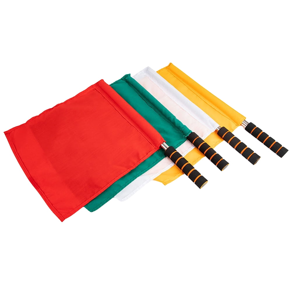 Worgeous 4 Pcs Referee Flag Sports Soccer Gear Flags Football - Walmart.com