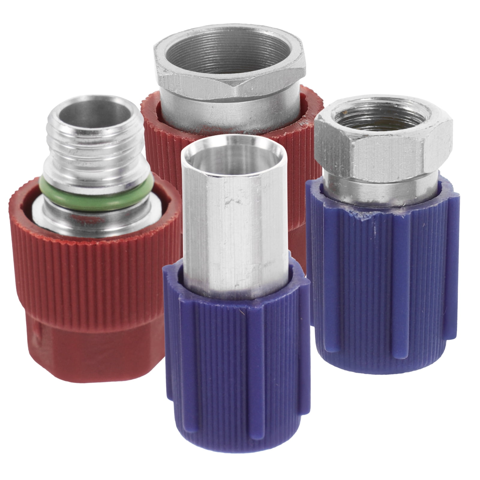 Worgeous 4 Pcs Retrofit Fitting Adapter Kit Auto Ac Recharge Quick ...