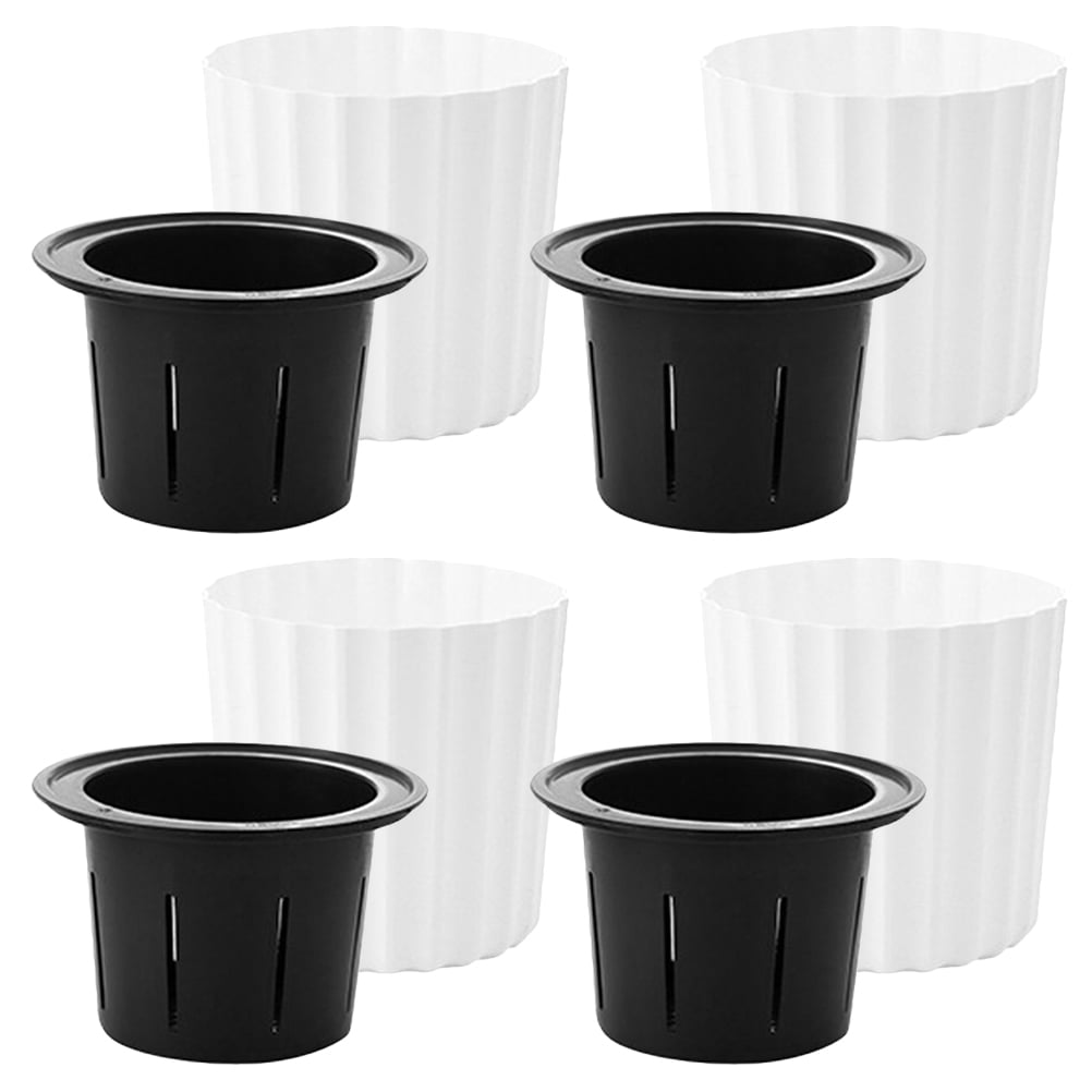 Worgeous 4 Pcs Self-priming Flower Pot Plant Pots Indoor Large Office ...