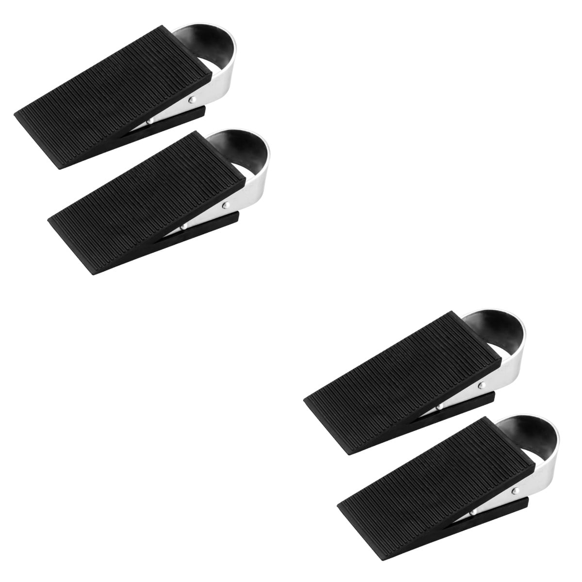 Worgeous 4 Pcs Stainless Steel Wire-draw Door Stopper Heavy Duty Door ...