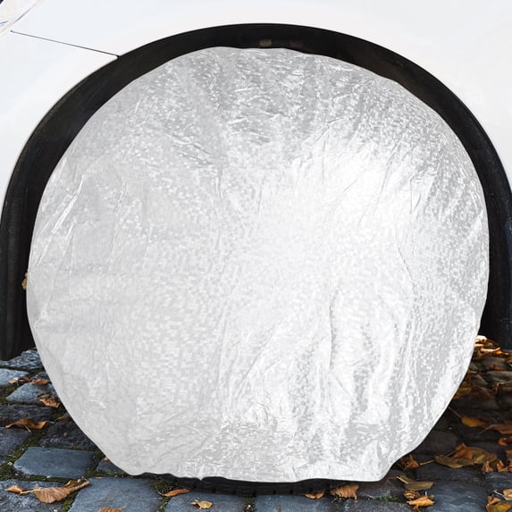Worgeous 4 Pcs Tire Shield Auto Covers Aluminum Film Spare Tires Cars ...