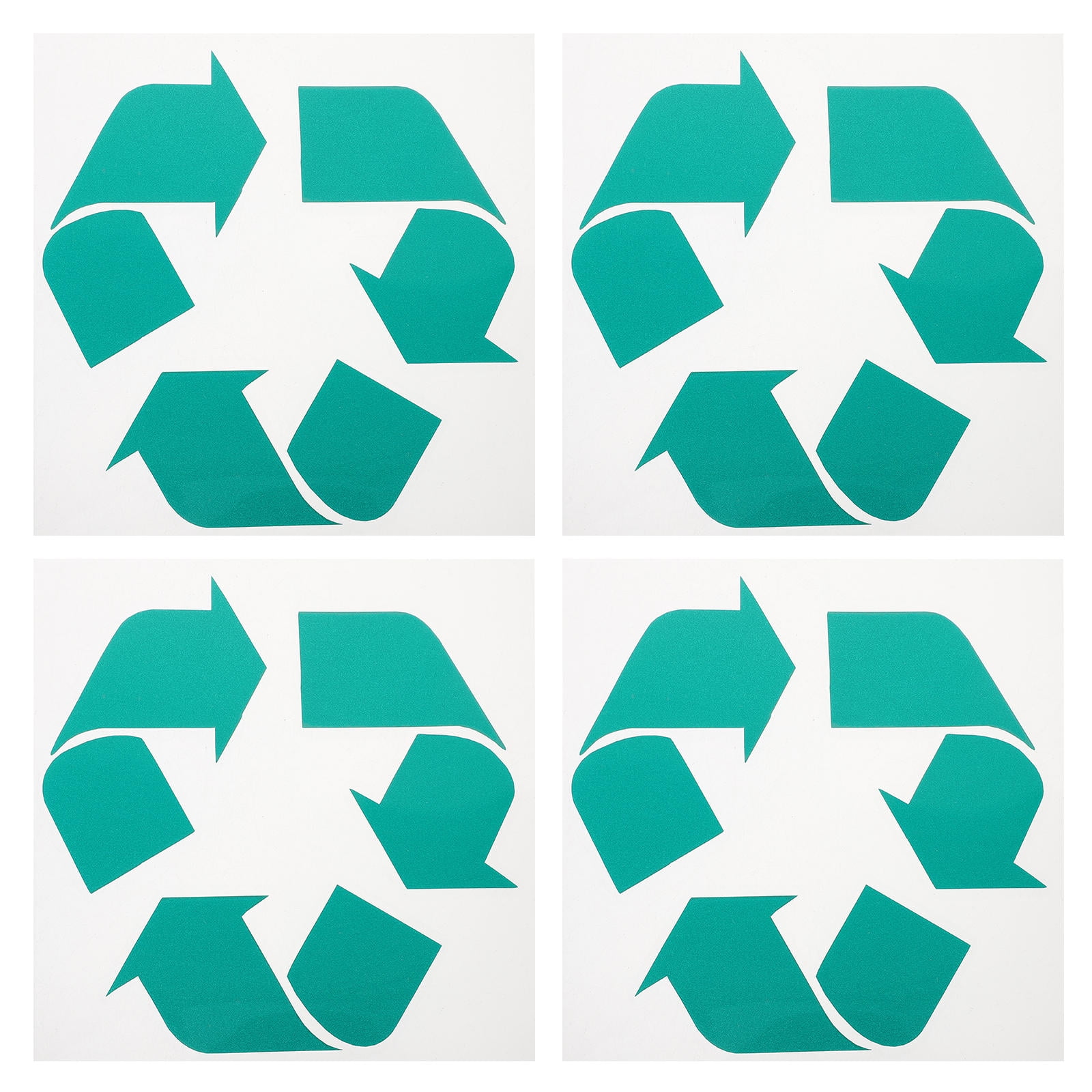 Worgeous 4 Pcs Trash Can Recycle Sticker Environmentally Friendly Car ...
