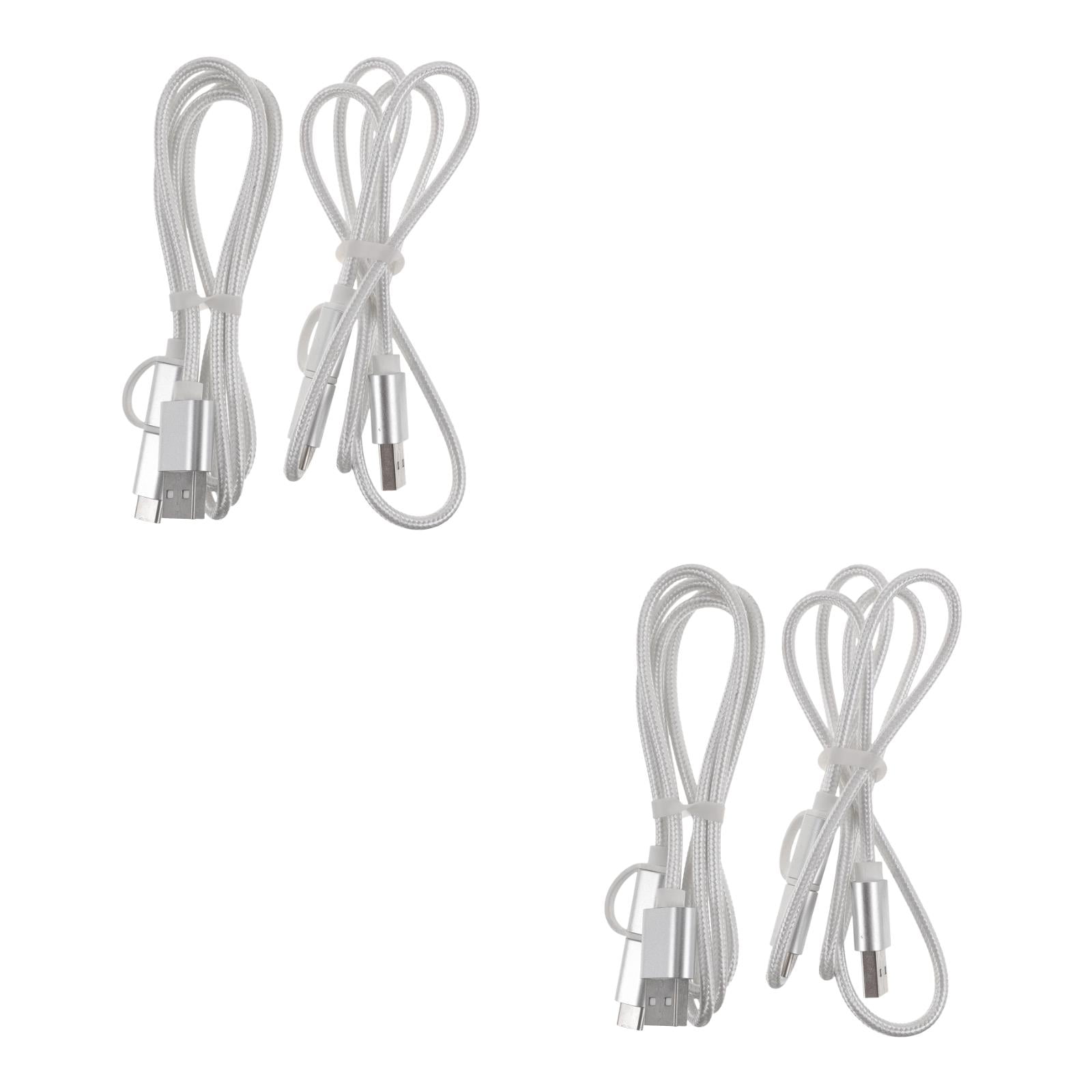 Worgeous 4 Pcs USB Type C Cables Portable Charging Cables Fast Charging ...