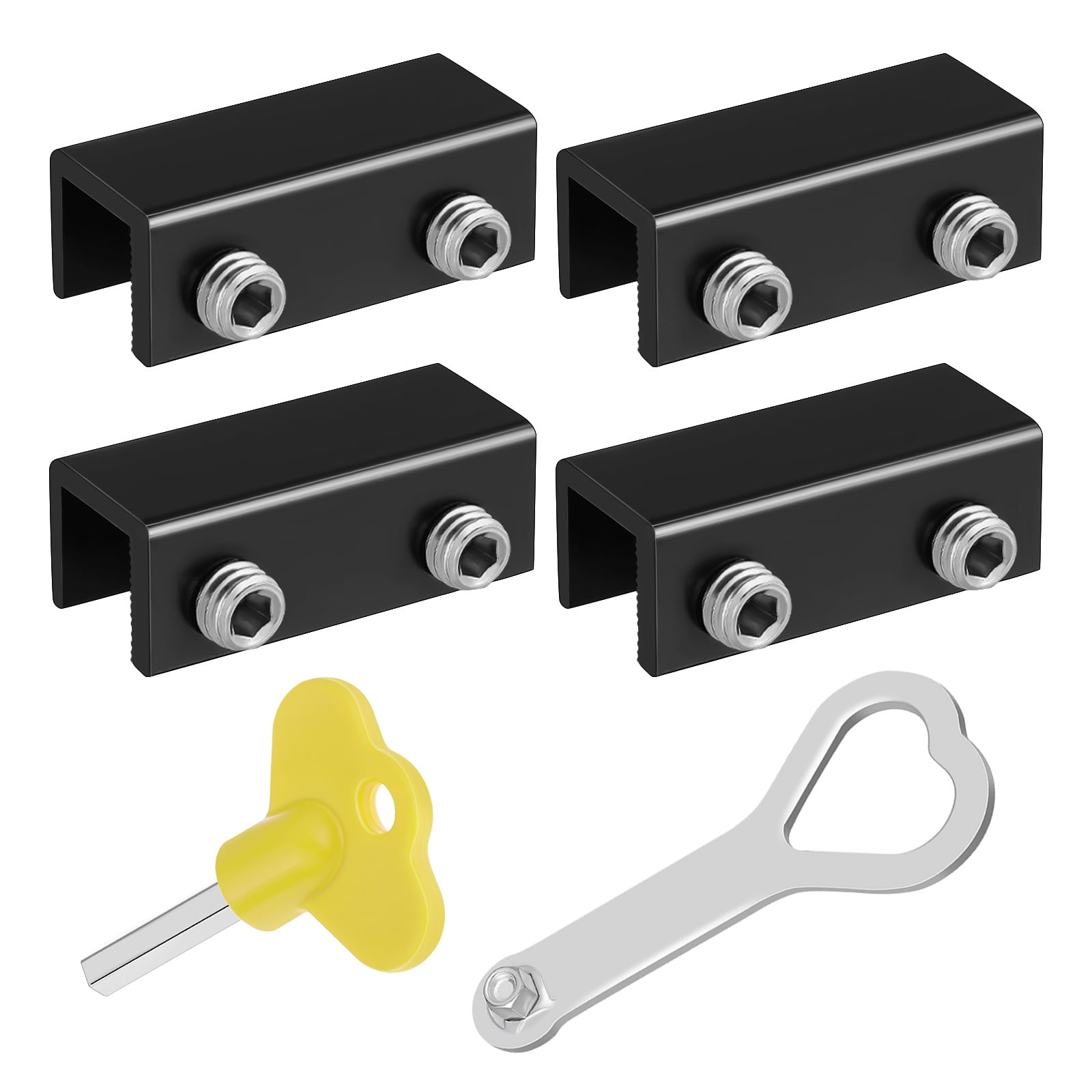 Worgeous 4 Pcs Window Stoppers for Sliding Windows Child Door Lock ...
