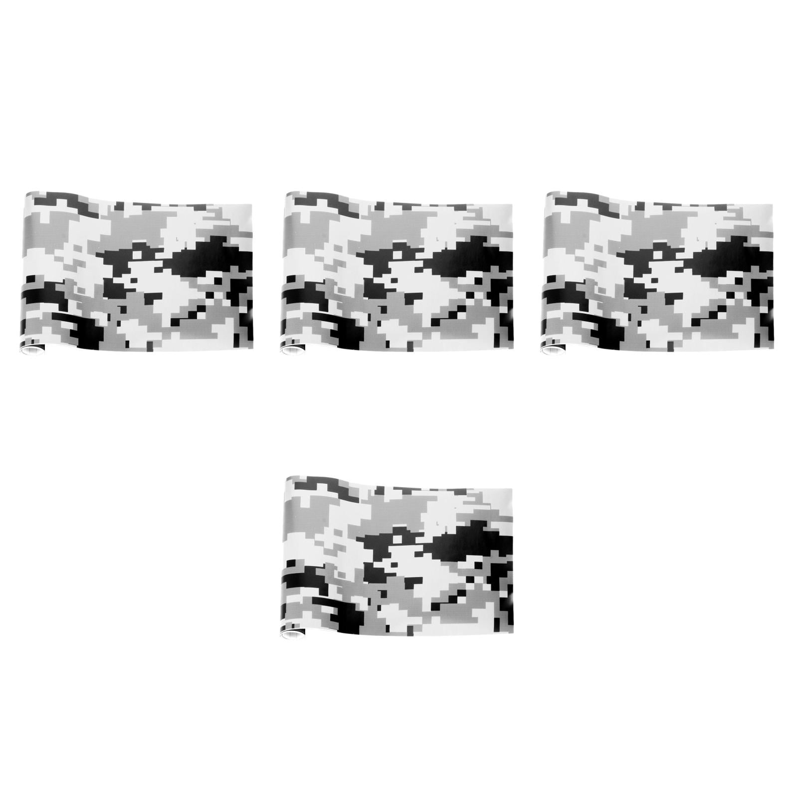 Worgeous 4 Rolls Camouflage Viny Wrap Sticker Sheet Film Diy Decal Car ...