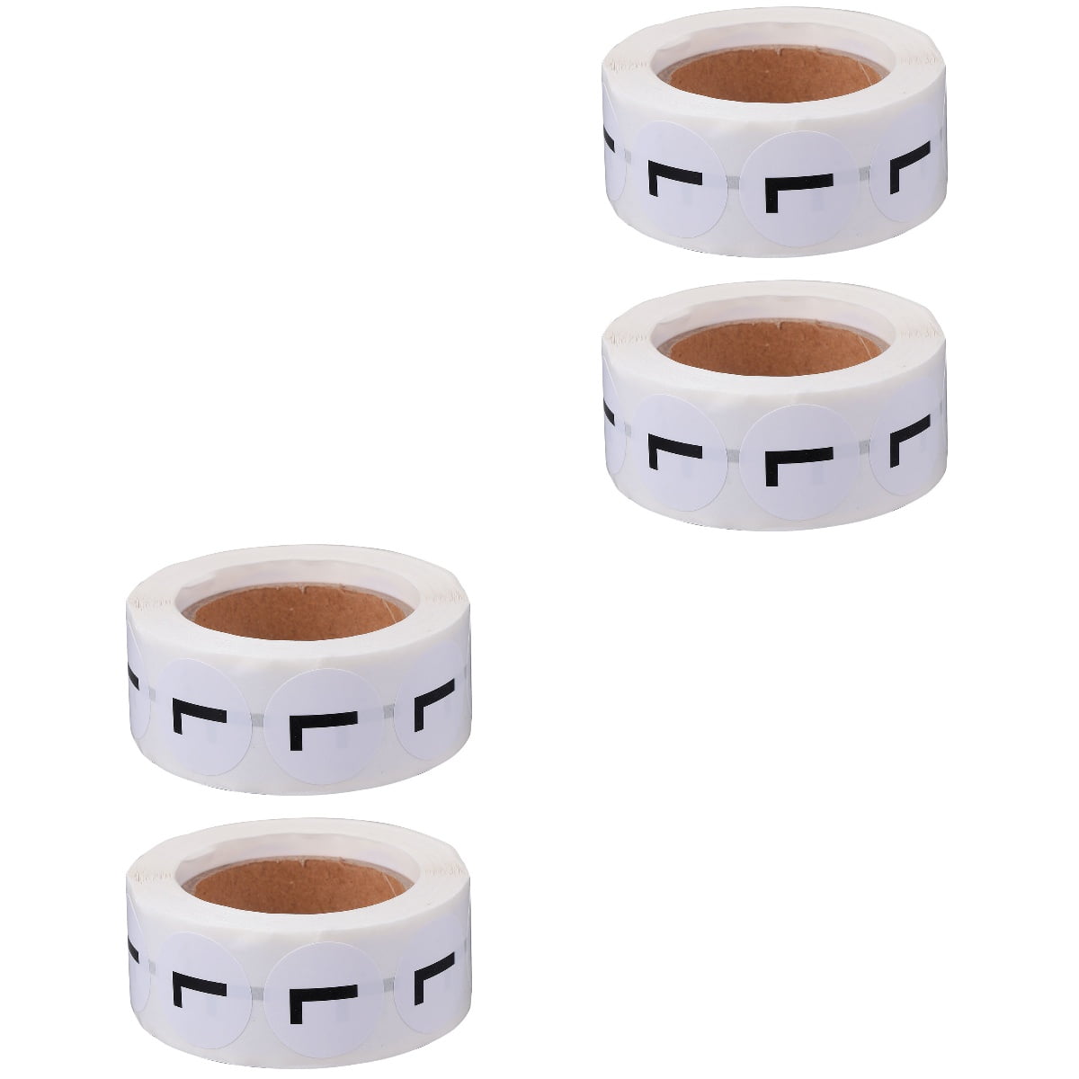 Worgeous 4 Rolls Clothing Size Round Sticker Label Practical Size ...