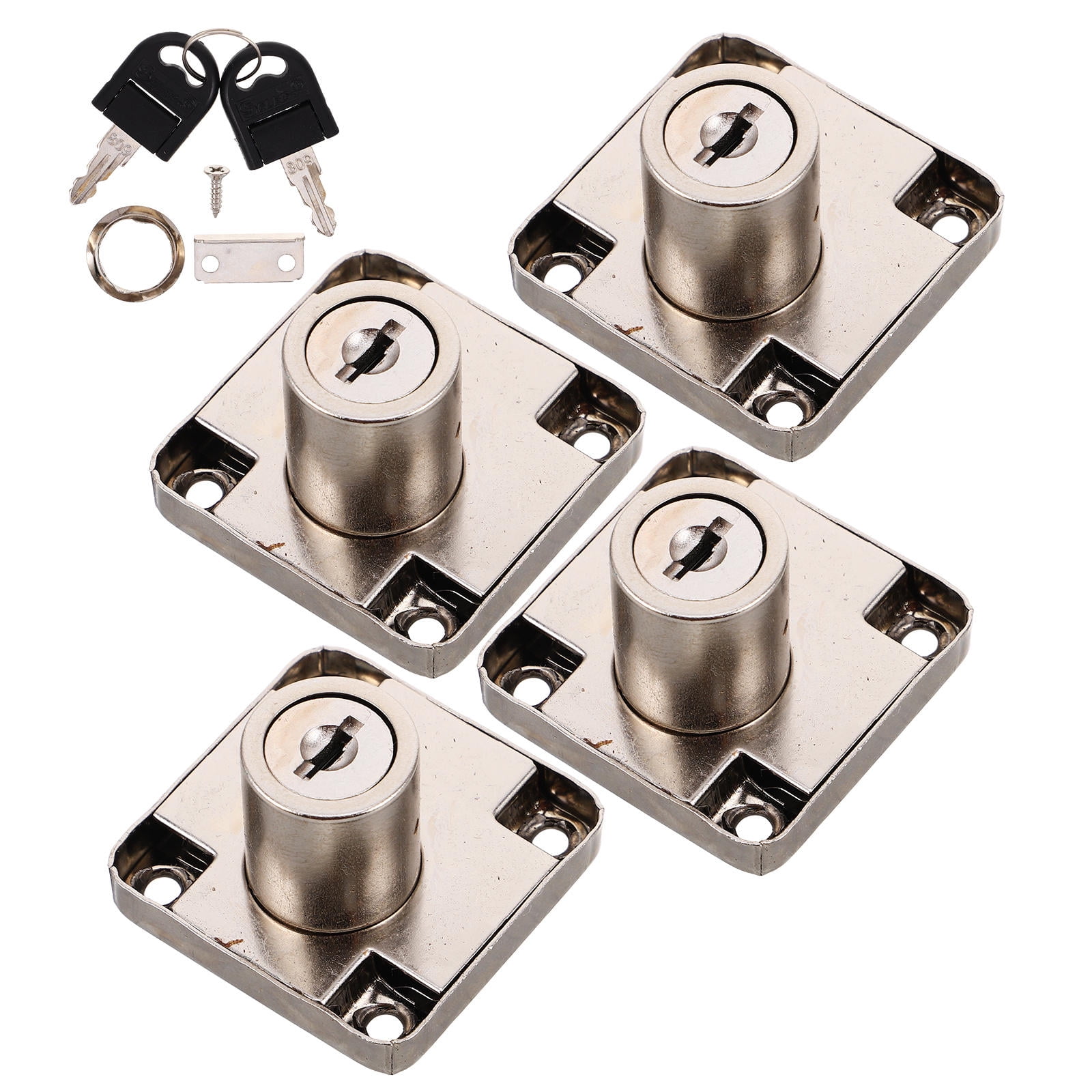 Worgeous 4 Sets Cabinet Drawer Lock With Matching Screws Gaming Machine ...