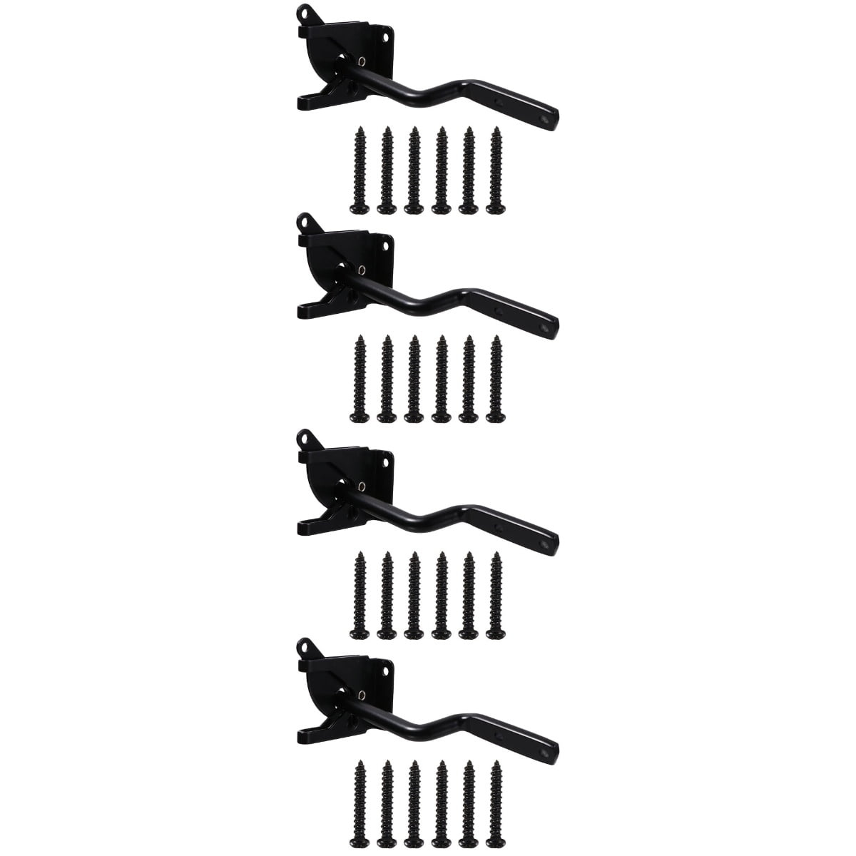 Worgeous 4 Sets Gravity Lever Fence Lock Iron Bolt Lock Garden Wood ...