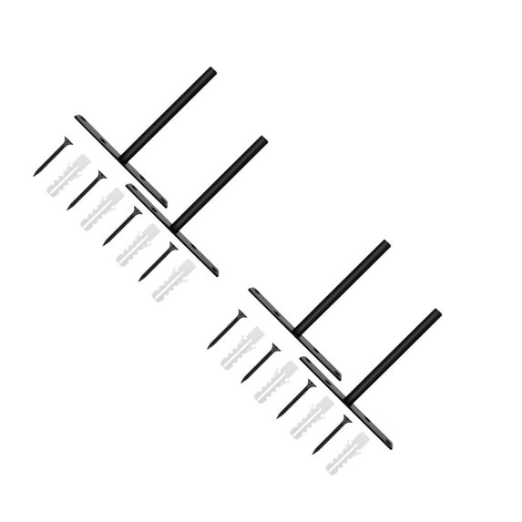 Worgeous 4 Sets Iron Fastener Bracket Shelf Bracket Support Wall ...