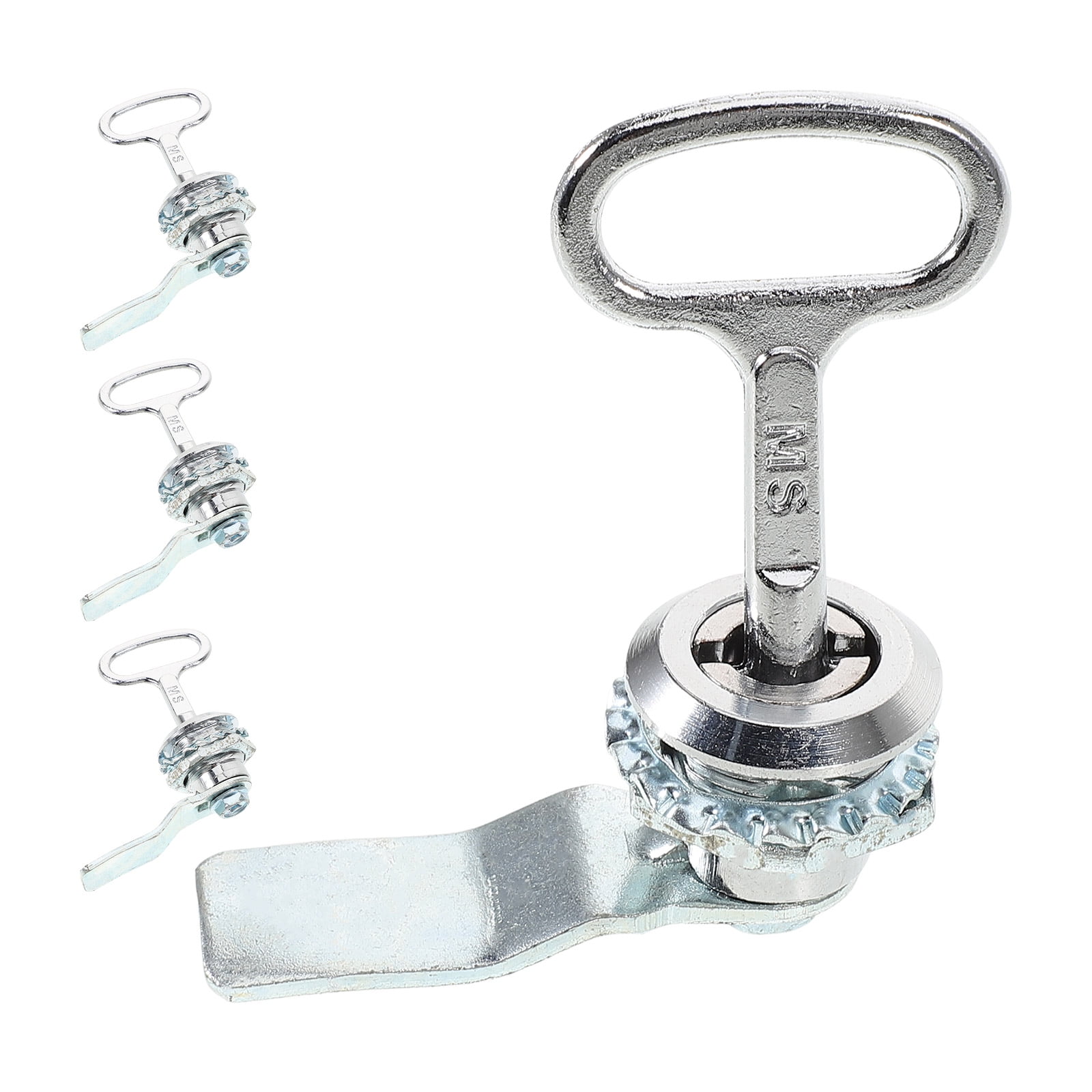 Worgeous 4 Sets Of Outdoor Trash Can Lock Metal Triangular Key Lock For ...