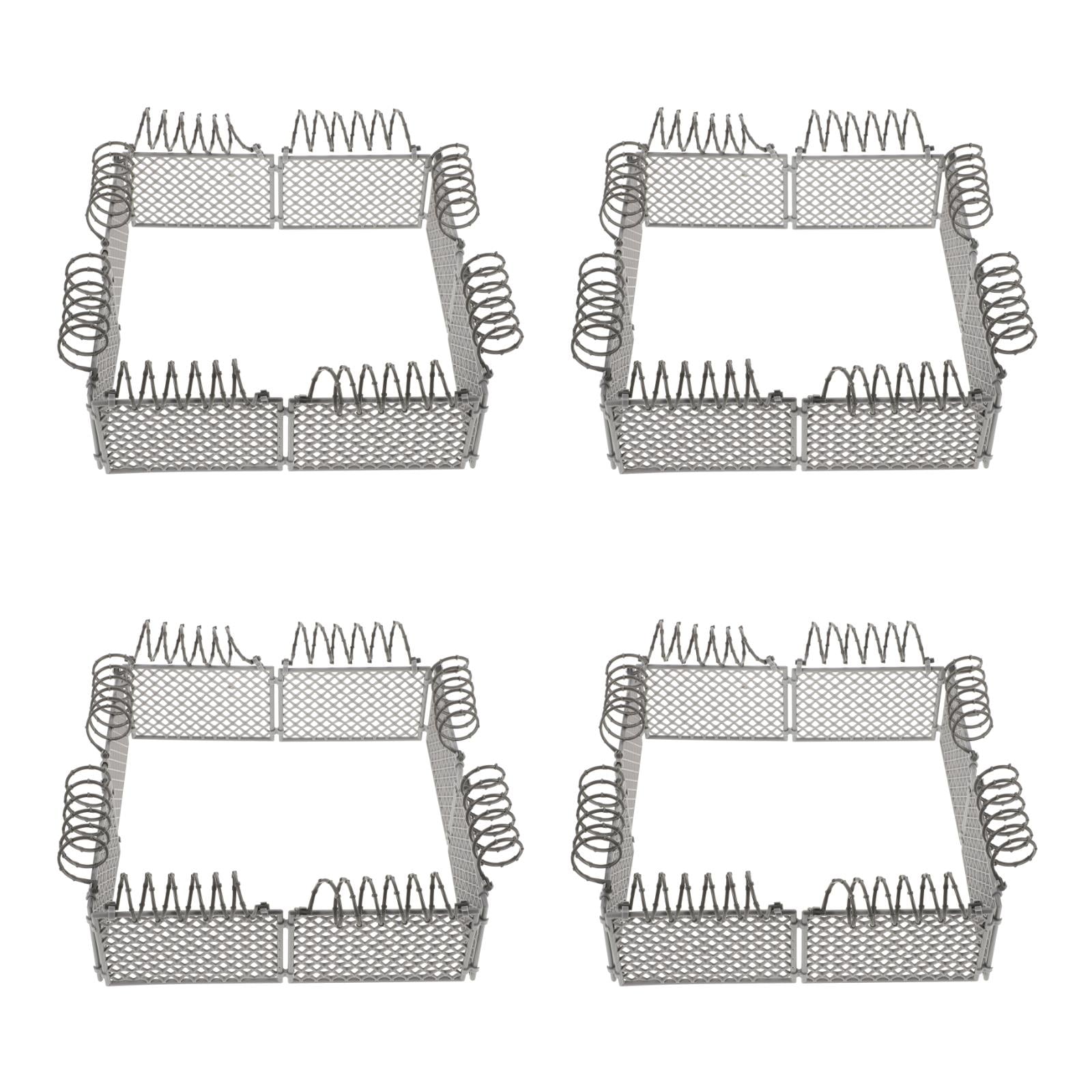 Worgeous 4 Sets Of Versatile Diy Miniature Fence For Prison Scene ...
