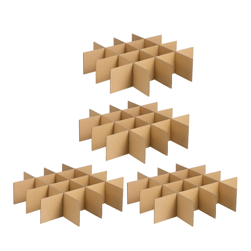 Worgeous 4 Sets Protective Packaging Dividers Glass Dividers for Moving ...