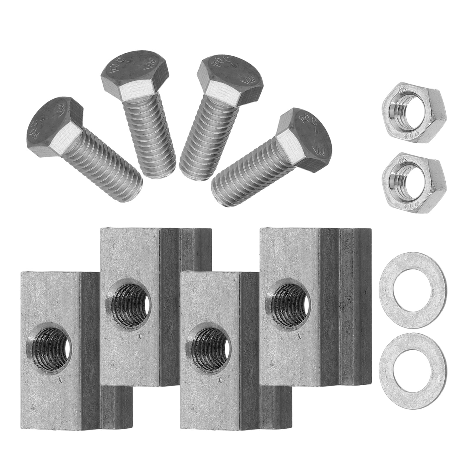 Worgeous 4 Sets T Slot Nuts Pickup Truck Bed Deck Rails Cleats Rack ...