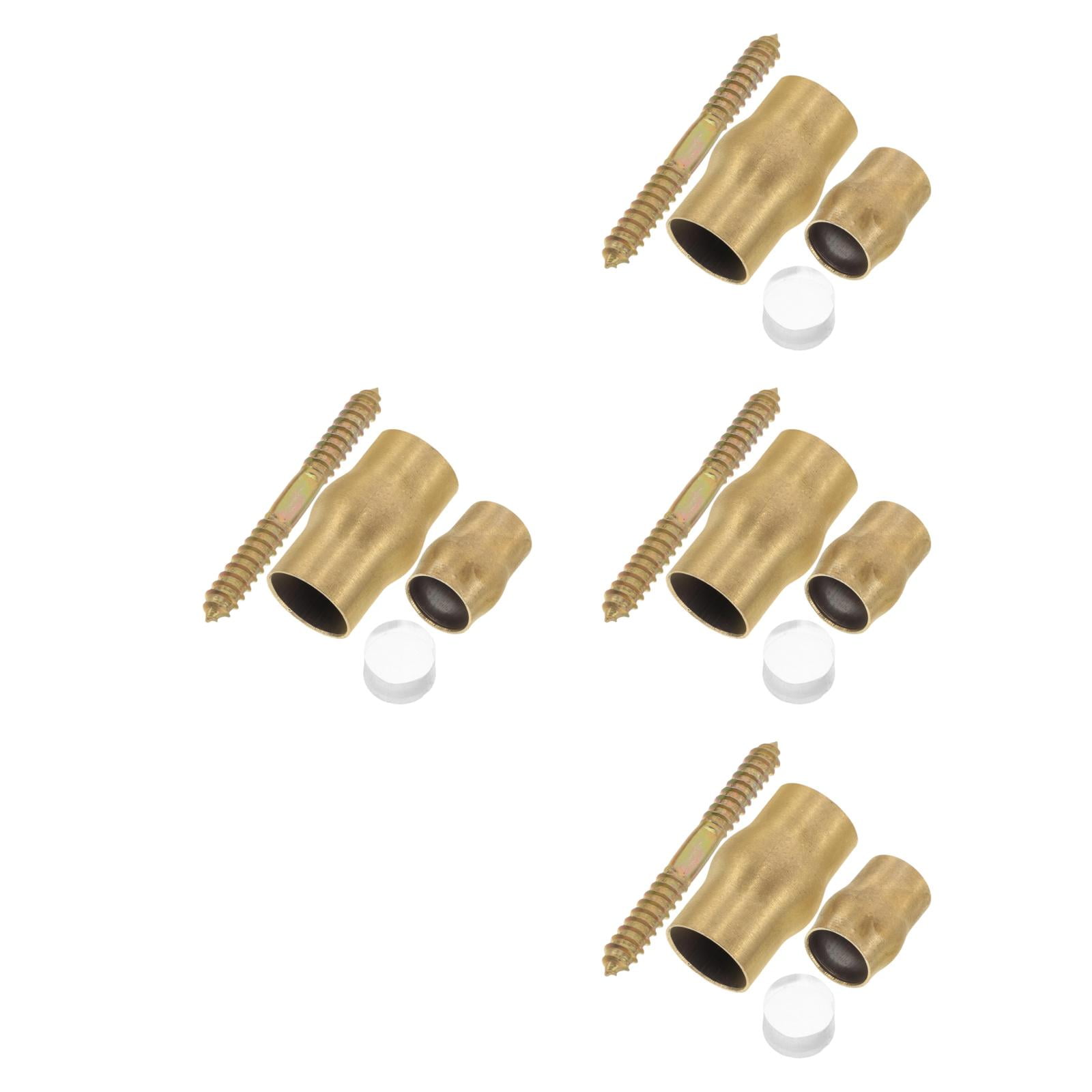WHAMVOX Worgeous 4 Sets Walking Stick Hardware Kit for Cane with Brass ...