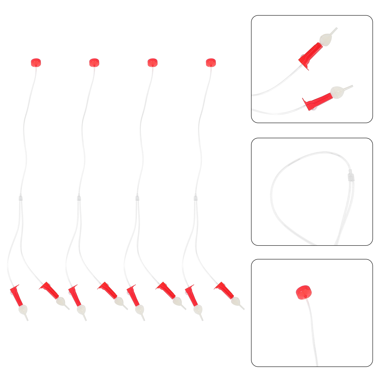 Worgeous 4 Sets of Gardening Irrigation System Bag Tubes Plastic Tree ...