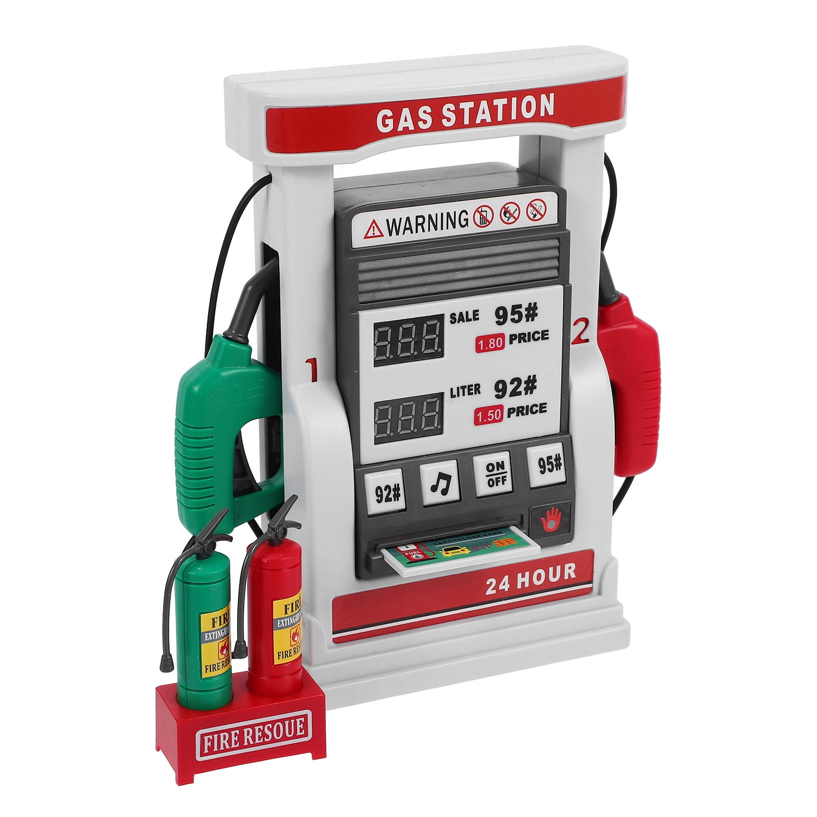 Worgeous 4 Sets of Gas Station Model Toy DIY Bus Gas Station Model Gas ...