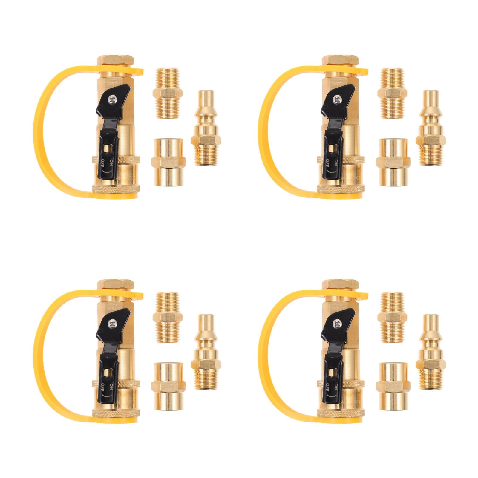 Worgeous 4 Sets of Gas Tank Nozzle Connectors Gas Tank Transfer Valves ...