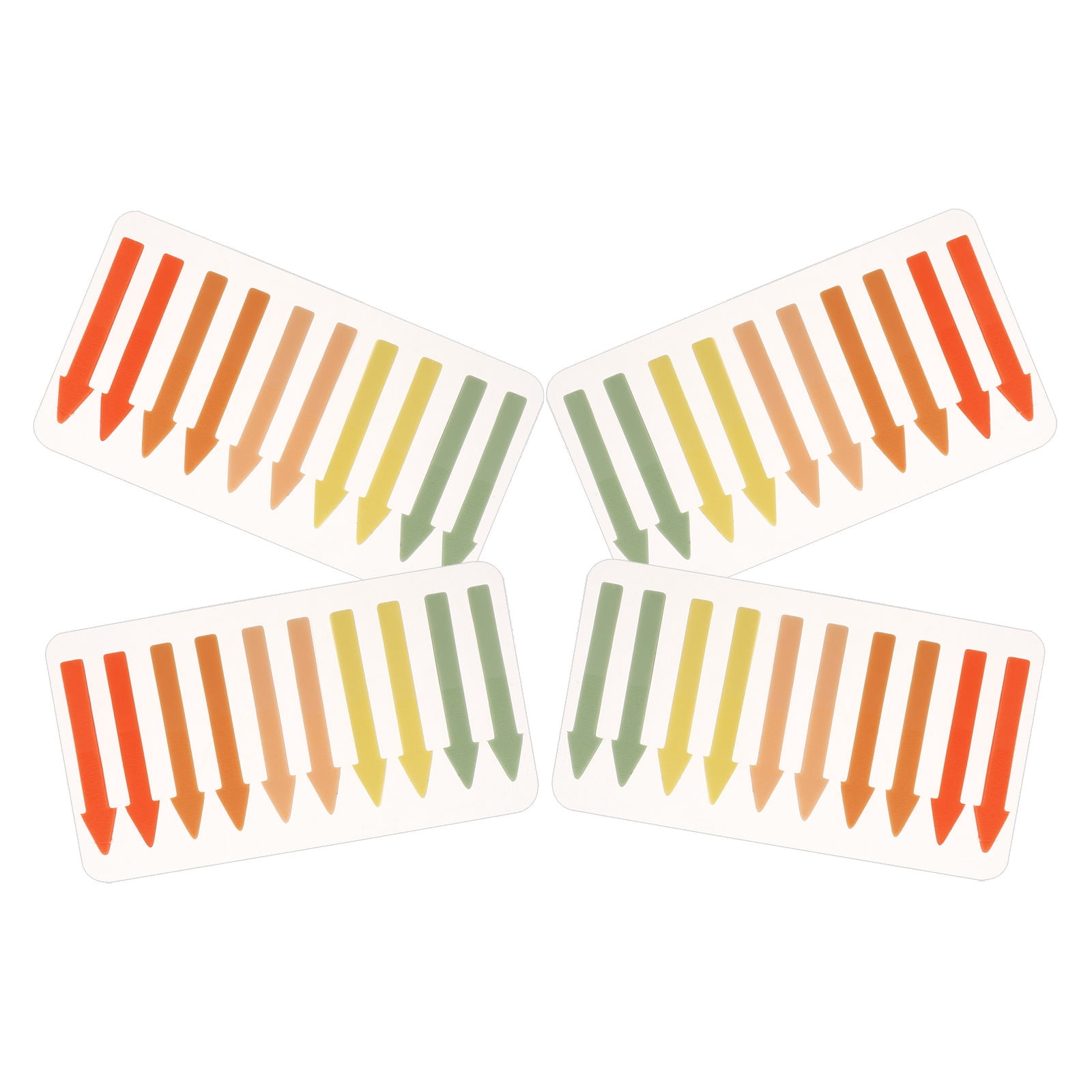 WORGEOUS 4 Sheets of Sticky Index Tabs Sticky Page Markers Sticky Page ...