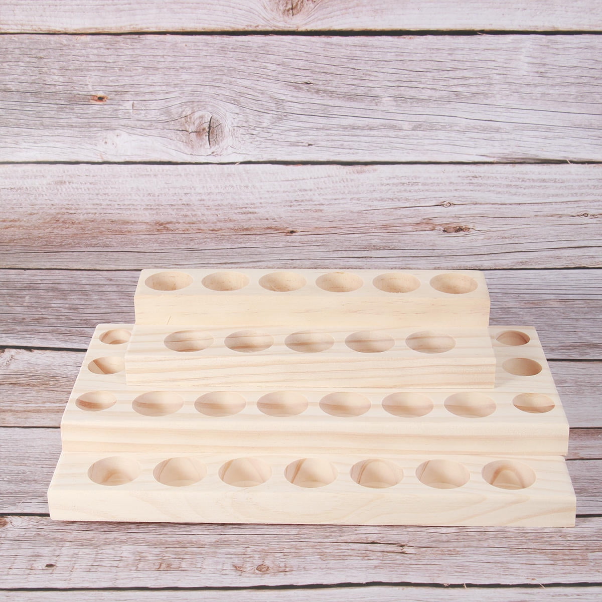 Milisten Wooden Essential Oil Rack Desktop Storage Rack Wood 1Pack ...