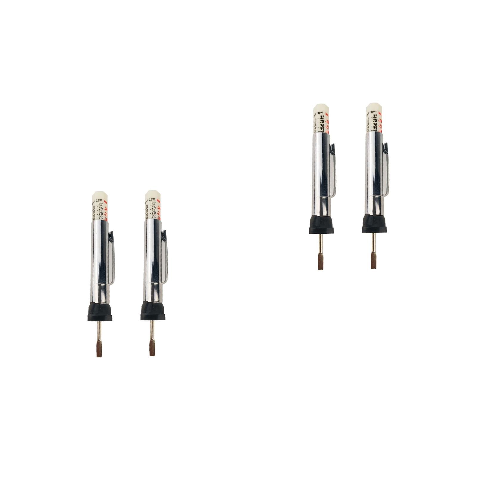 Worgeous 4 pcs 0-25mm High Precision Tread Pattern Depth Gauge ...