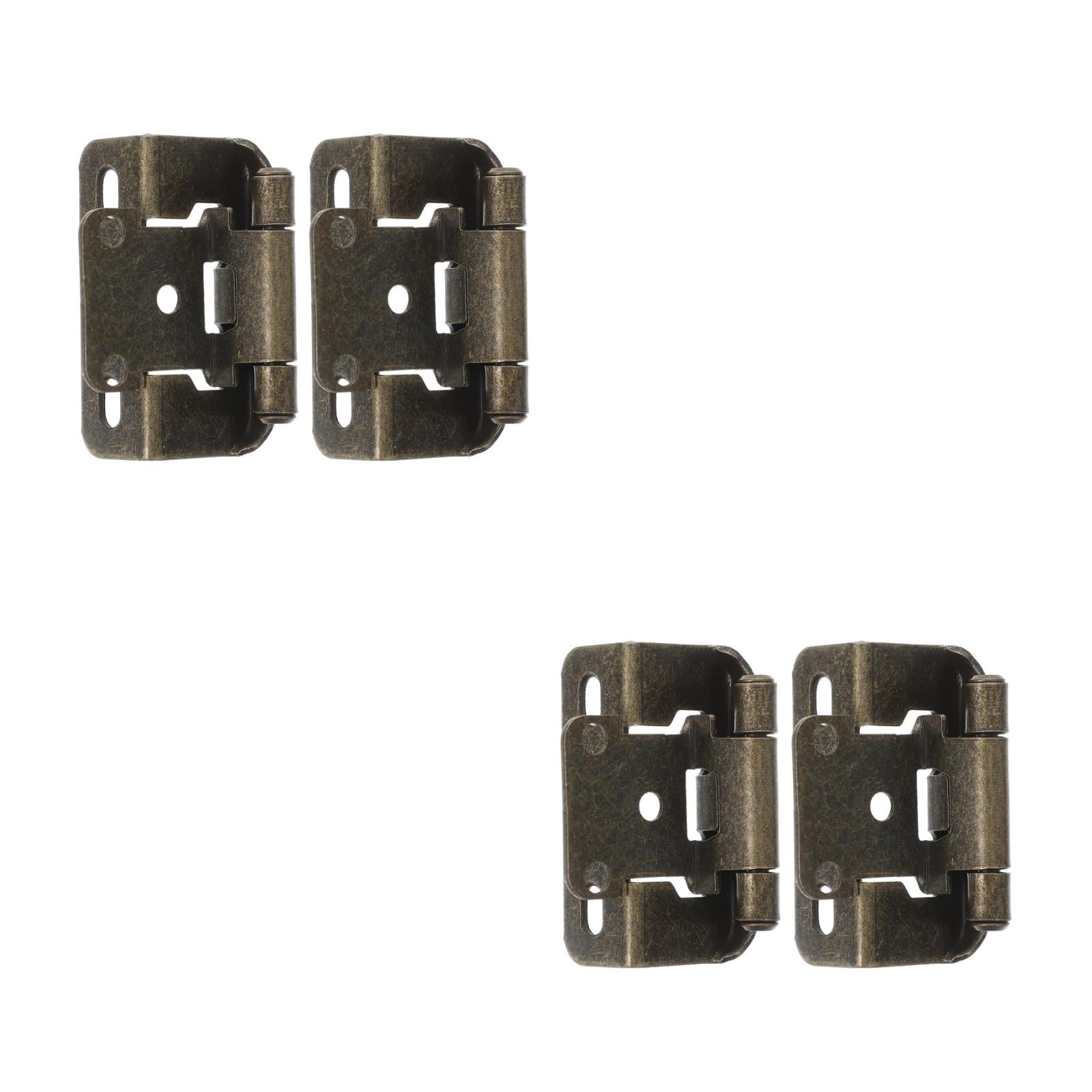 Worgeous 4 pcs 1/2 Inch Self-Closing Close Cabinet Hinges Semi Wrap ...