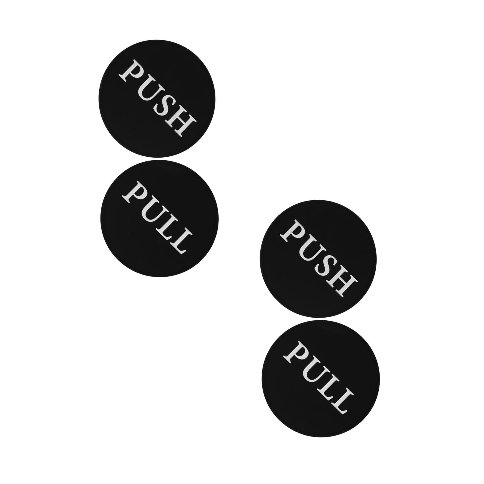 Worgeous 4 pcs Acrylic Door Signs for Glass Doors Push Pull Signage for ...