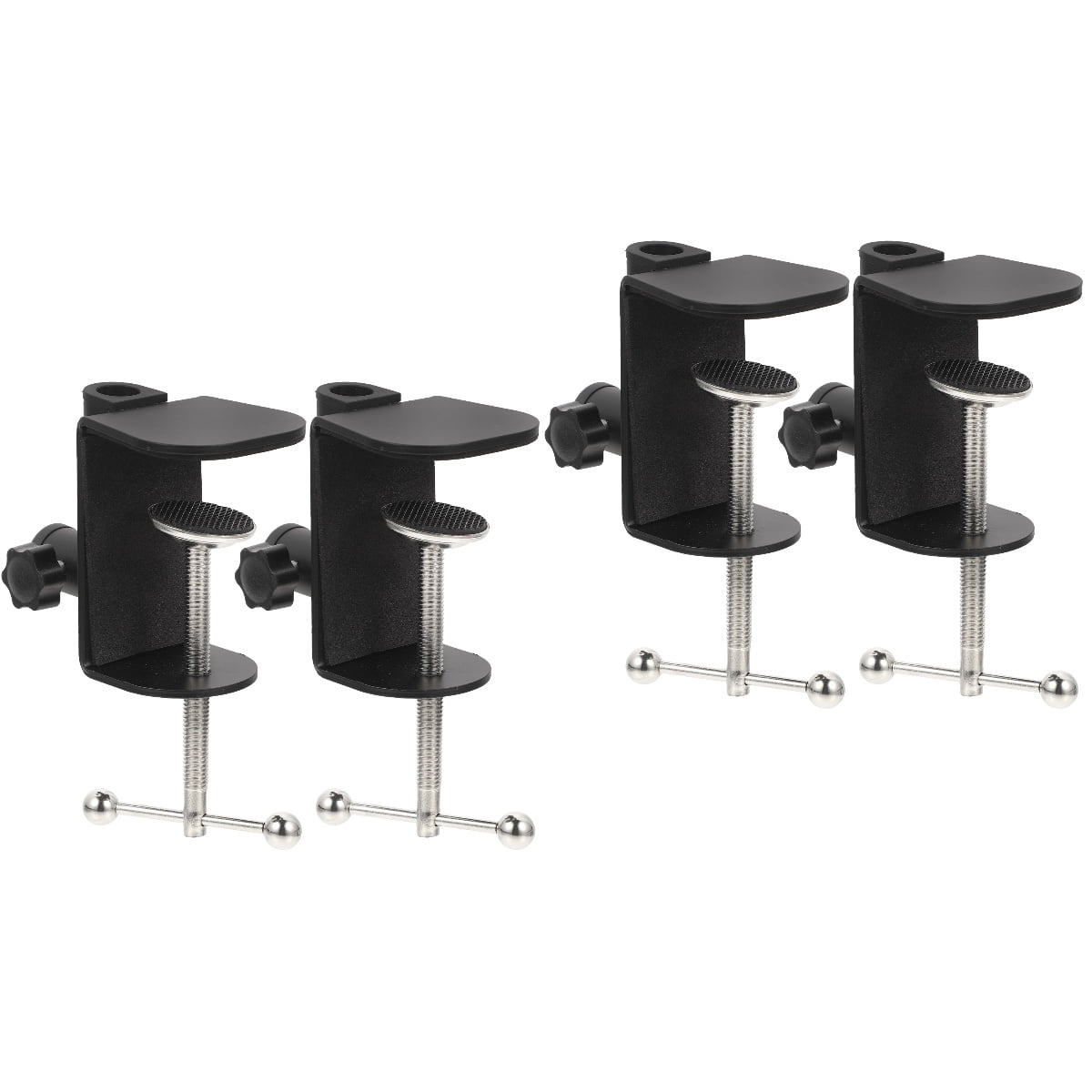 Worgeous 4 pcs Adjustable Screw Table Mount C Clamp Metal Desk Clamp ...