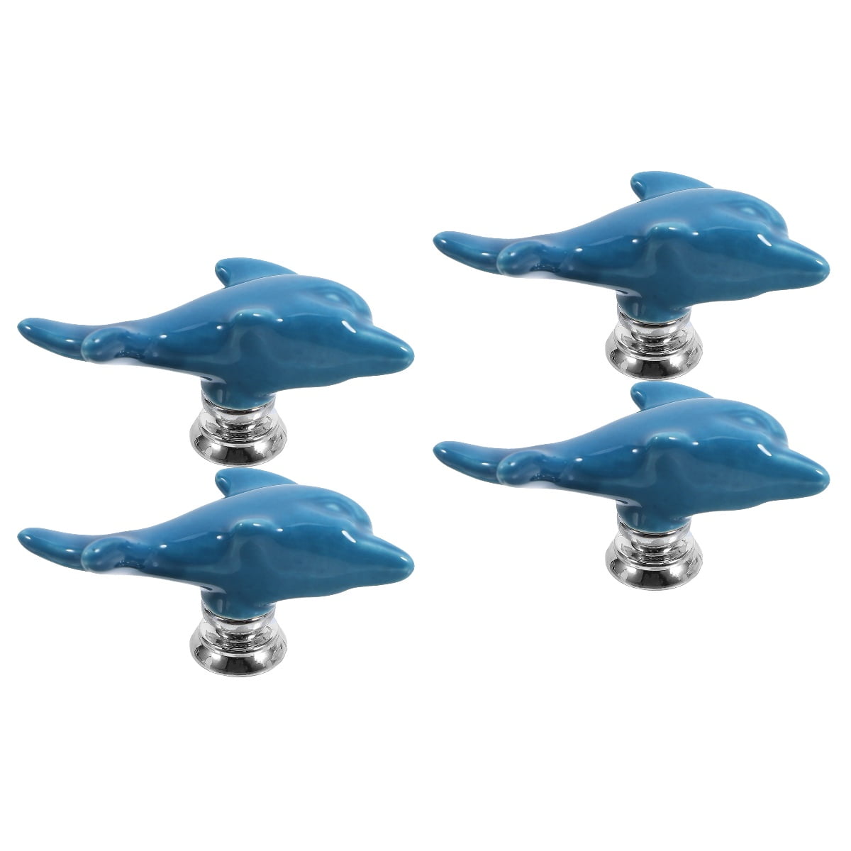 Worgeous 4 pcs Ceramic Wardrobe Grips Furniture Drawer Handles Door ...