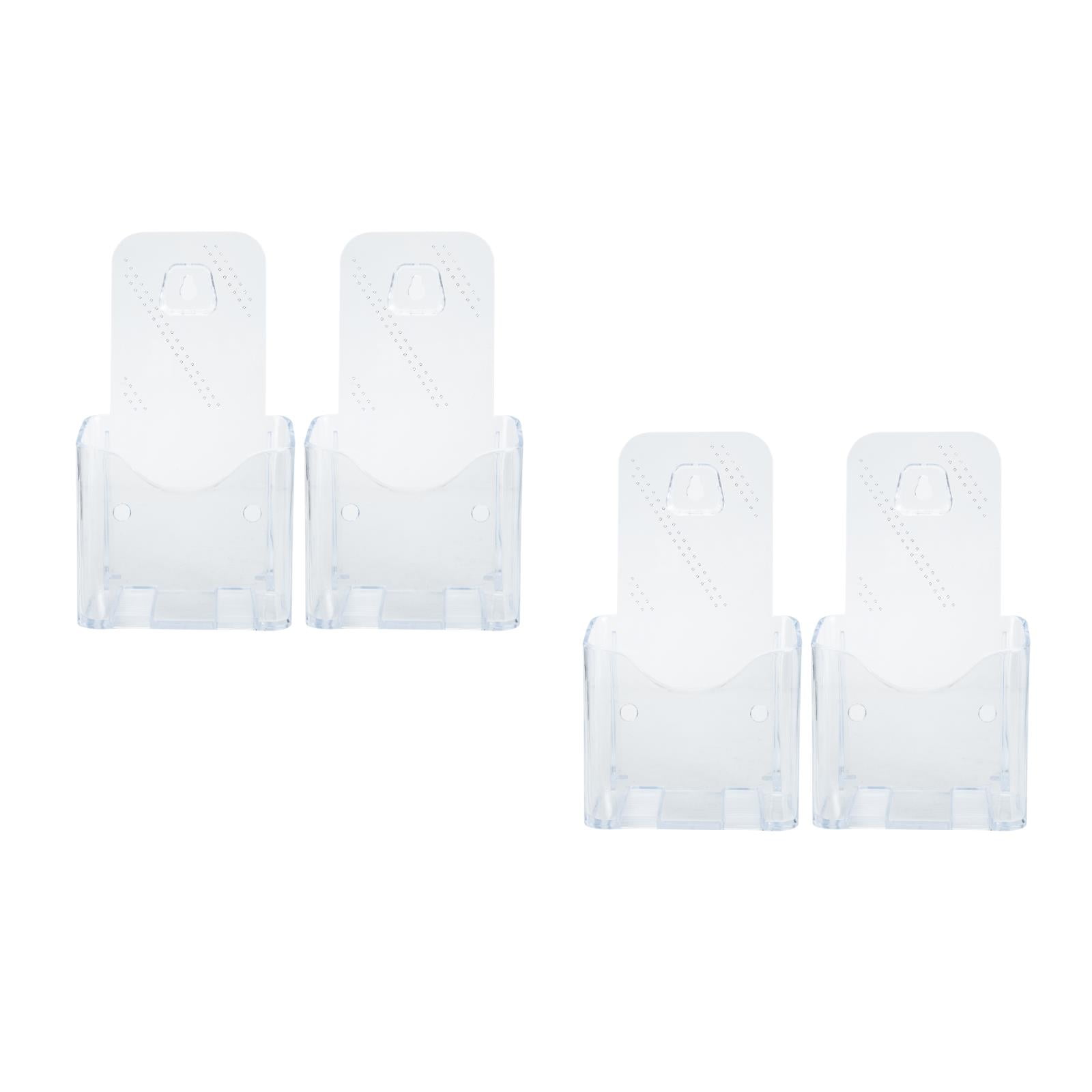 Worgeous 4 pcs Flyer Display Stand Brochure Holder Clear Flyer Holder ...
