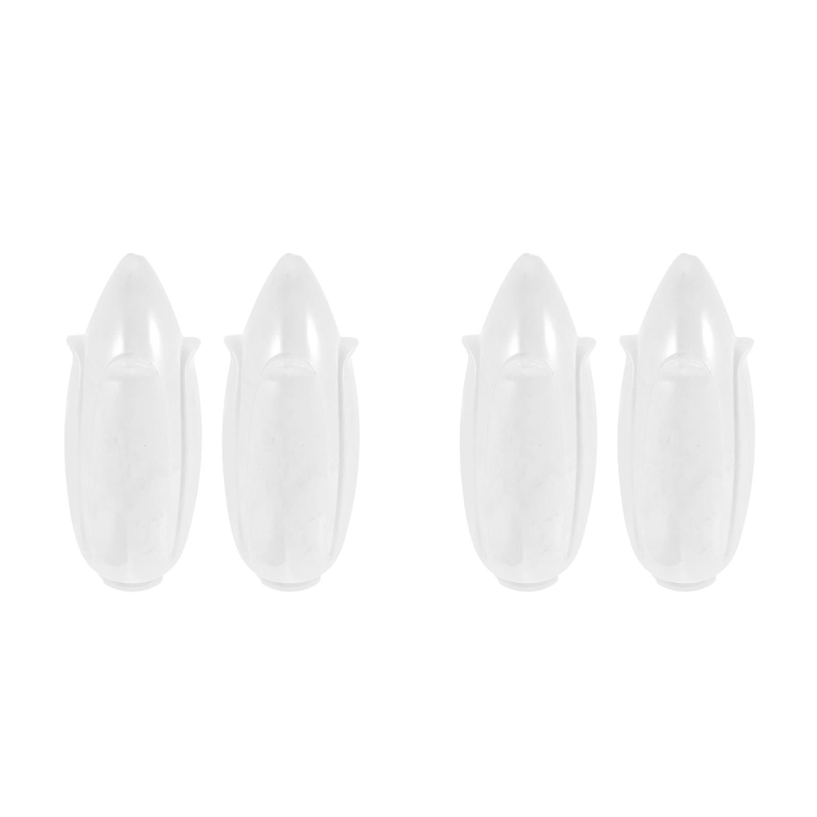 Worgeous 4 pcs Globe Light Bulb Covers For Outdoor Light Fixtures White ...