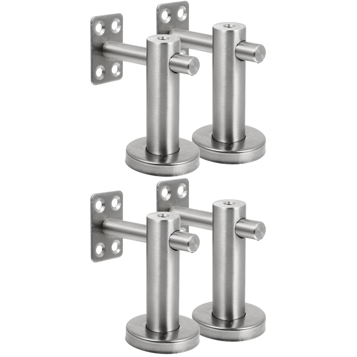 Worgeous 4 pcs Handrail Bracket Adjustable Stair Railing Support Stair ...