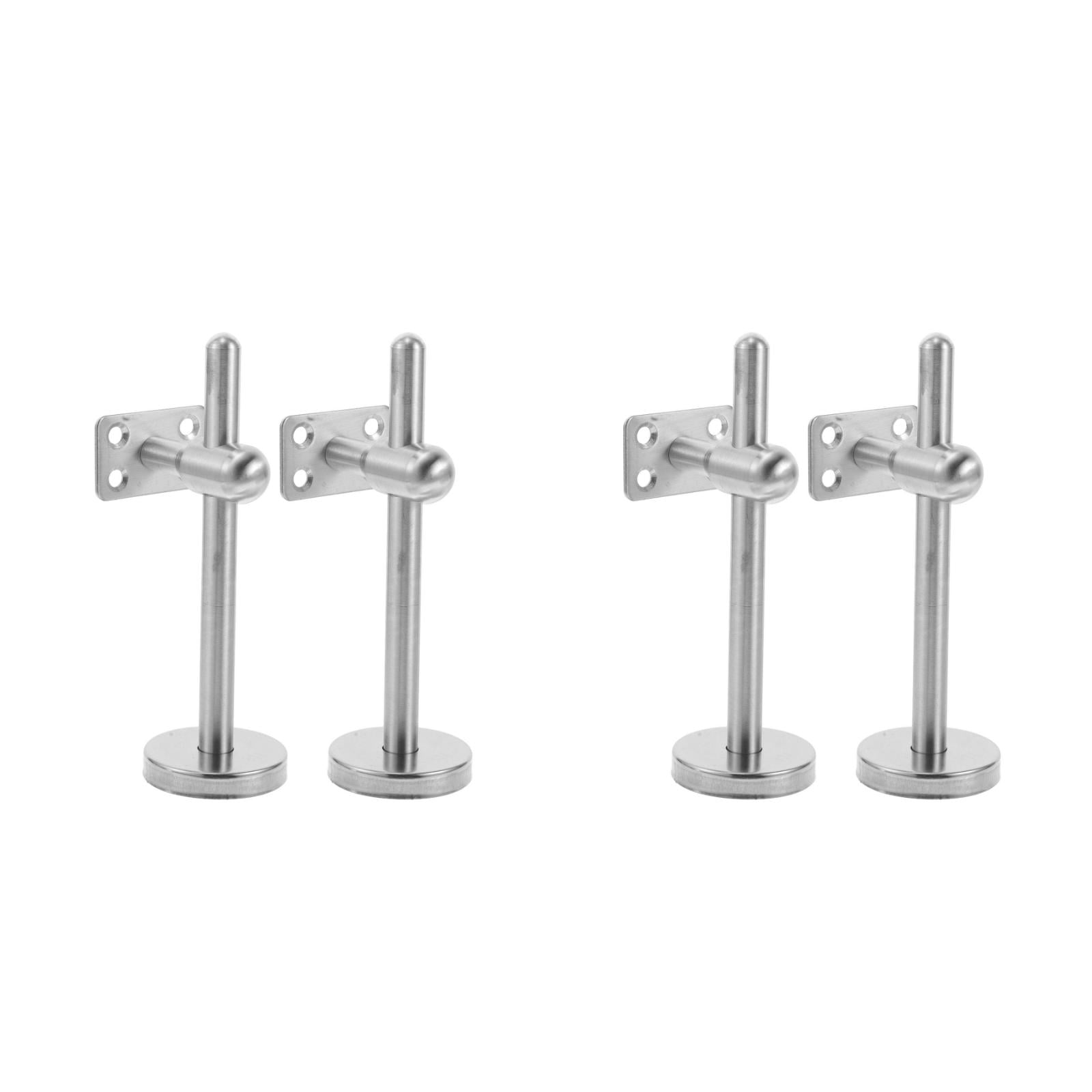 WHAMVOX Raindrops 4 pcs Silver Stair Railing Handrail Bracket Heavy ...
