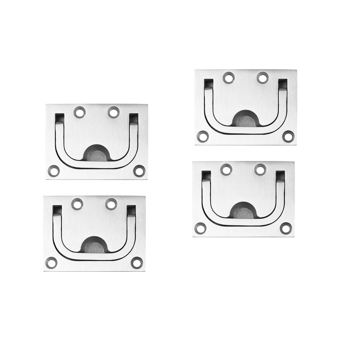 Worgeous 4 pcs Marine Boat Hatch Pull Handles Stainless Steel Lift Ring ...
