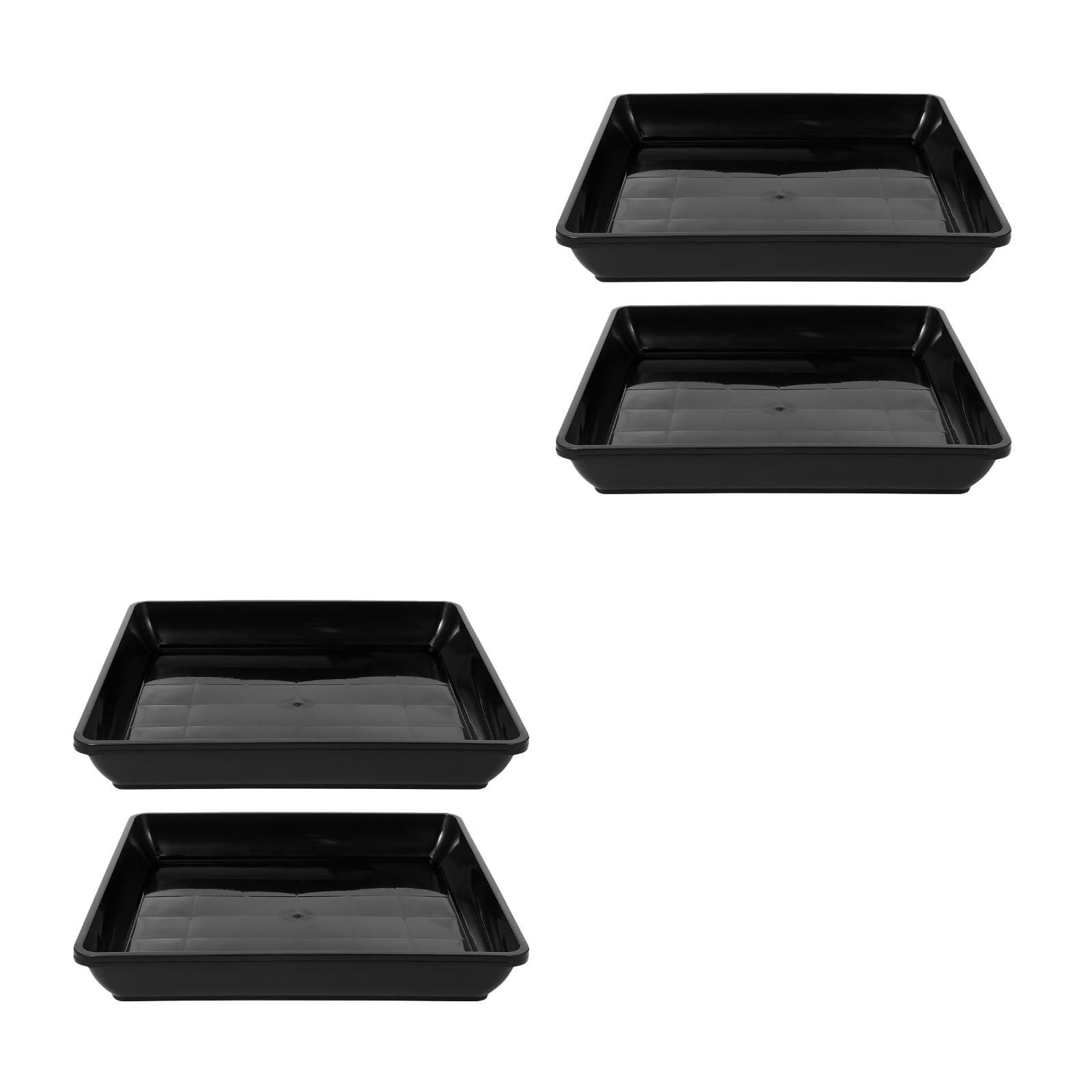 Worgeous 4 pcs Plant Saucers For Indoors Plastic Drip Trays For Plants ...