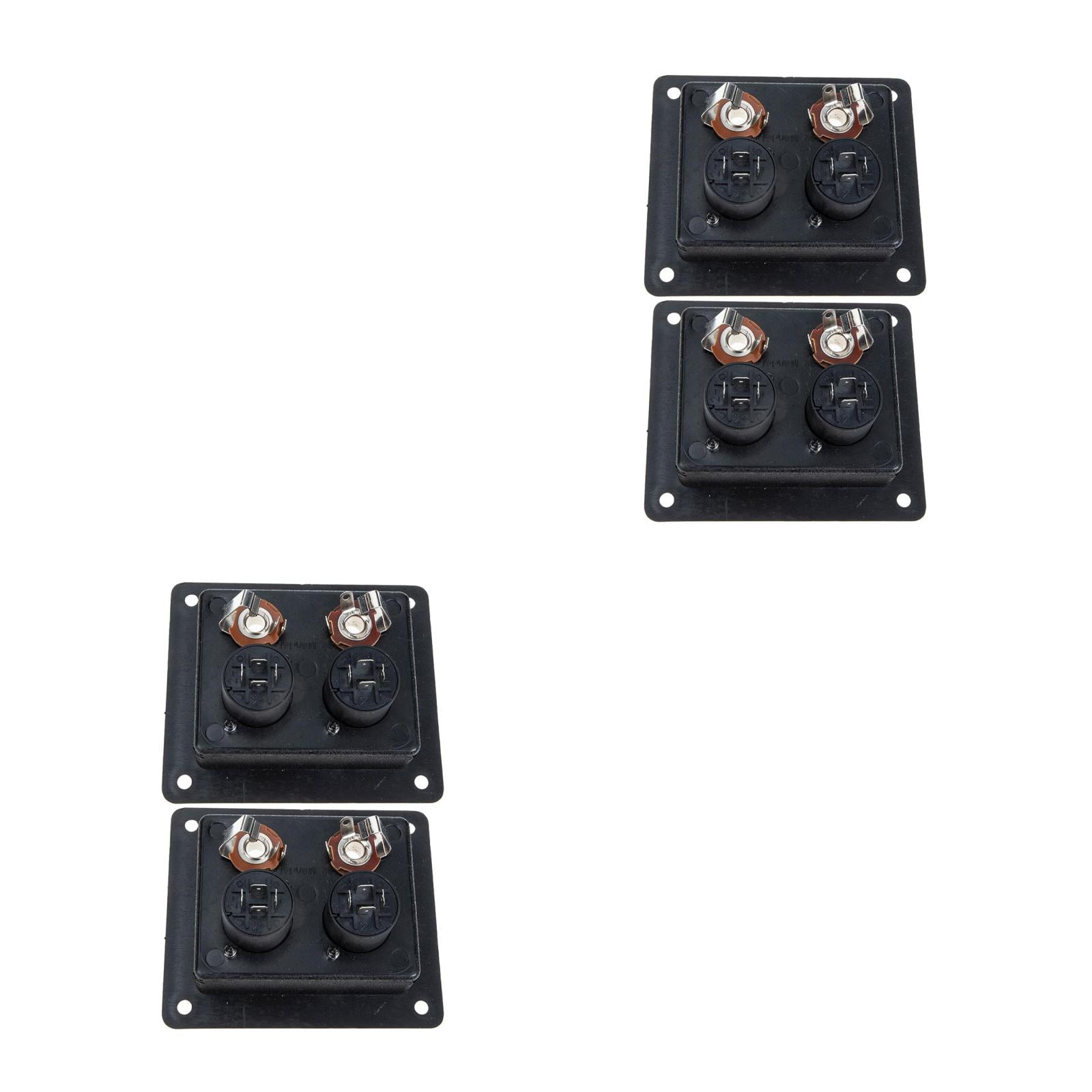 Worgeous 4 pcs Recessed Banana Speaker 2-Way Terminal Rectangle Plate ...