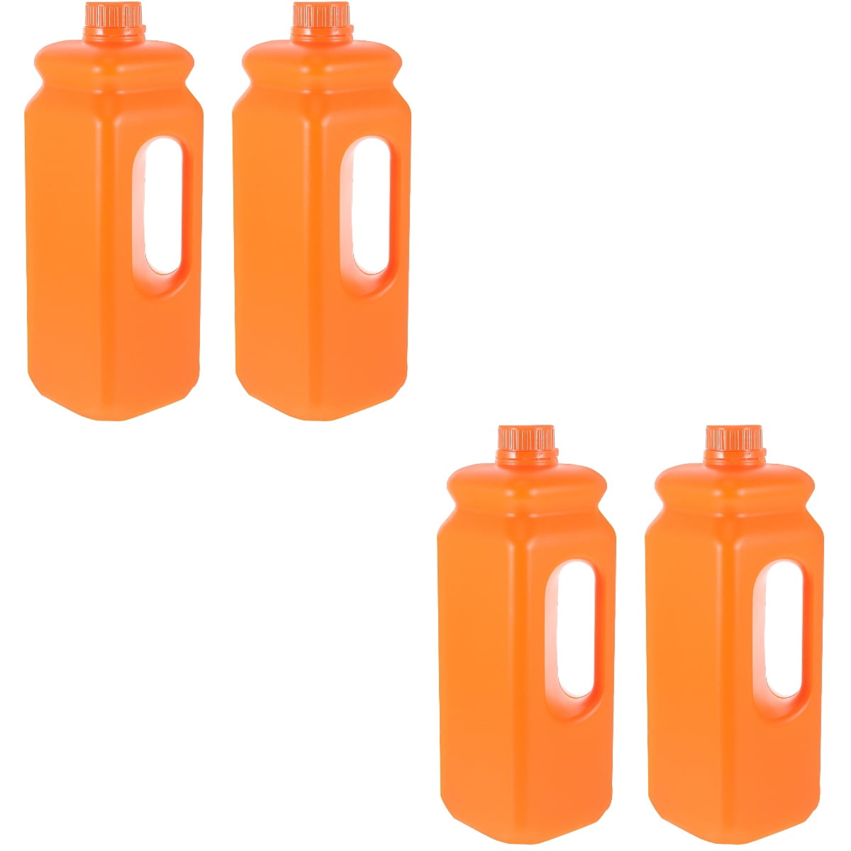 HOOWIFFY Orange Plastic Jug Set 4Pcs Reusable Leak- with Ergonomic ...