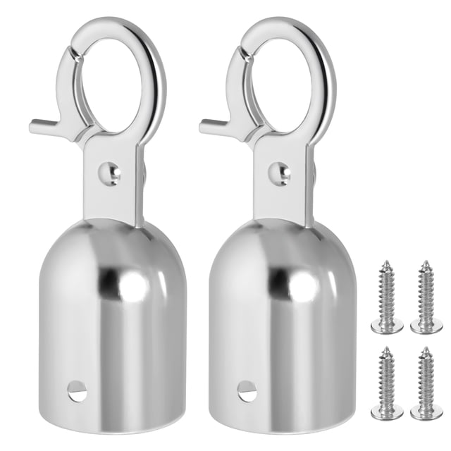 Worgeous 4 pcs Rope End Stoppers Snap Hook Decking Rope Fittings ...