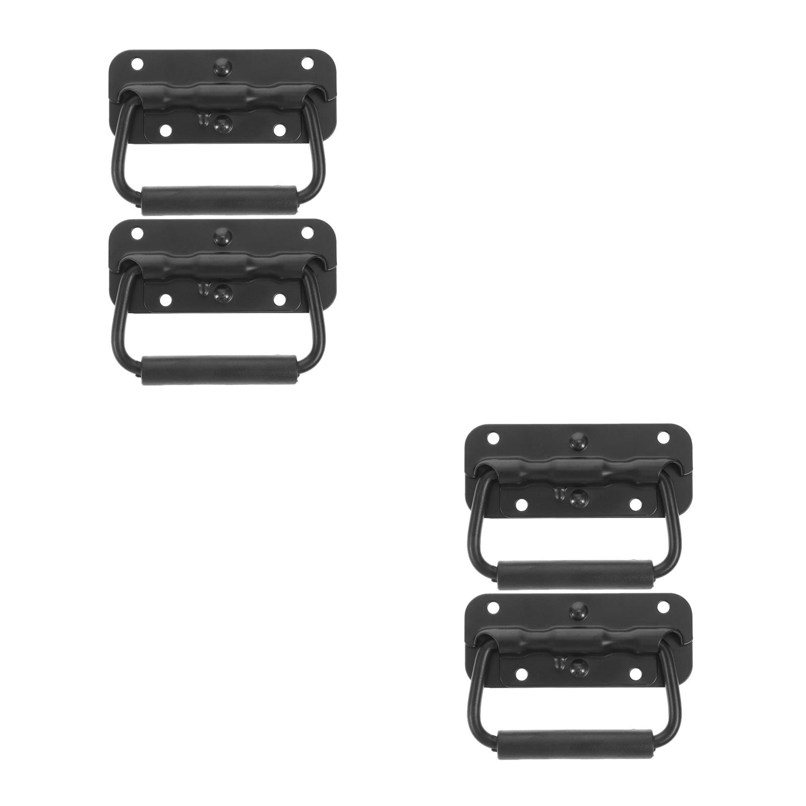 Worgeous 4 pcs Spring-Loaded Folding Handles Stainless Steel Folding ...