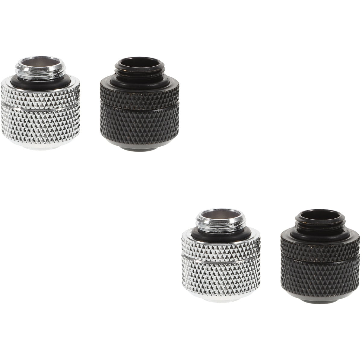 Worgeous 4 pcs Water Cooling Compression Fittings PC Thread Tube ...