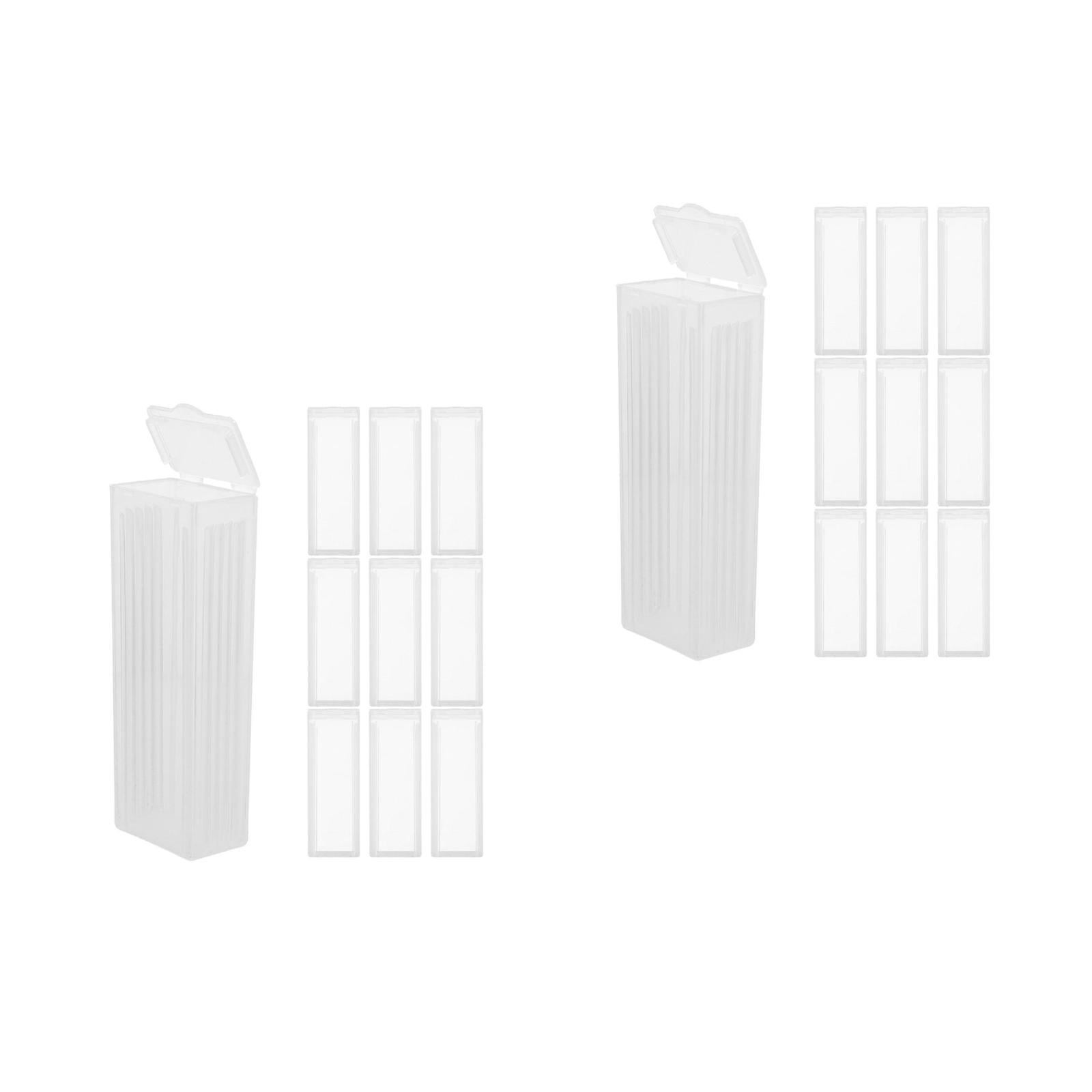 Worgeous 40 PCS Laboratory Slide Organizer 10 Slides Plastic Storage ...