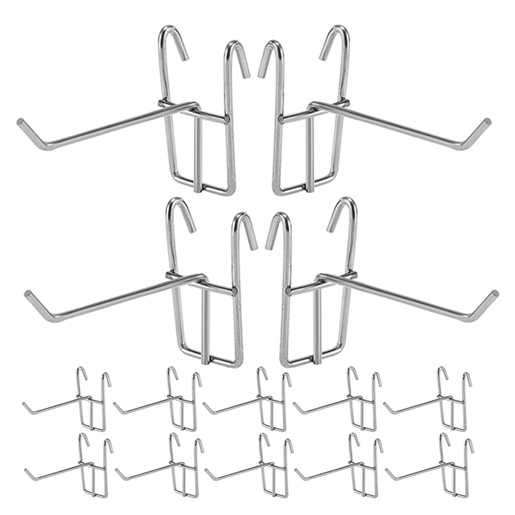 Worgeous 40 Pcs Grid Shelf Hanging Display Hook Gird Rack Removable Key ...