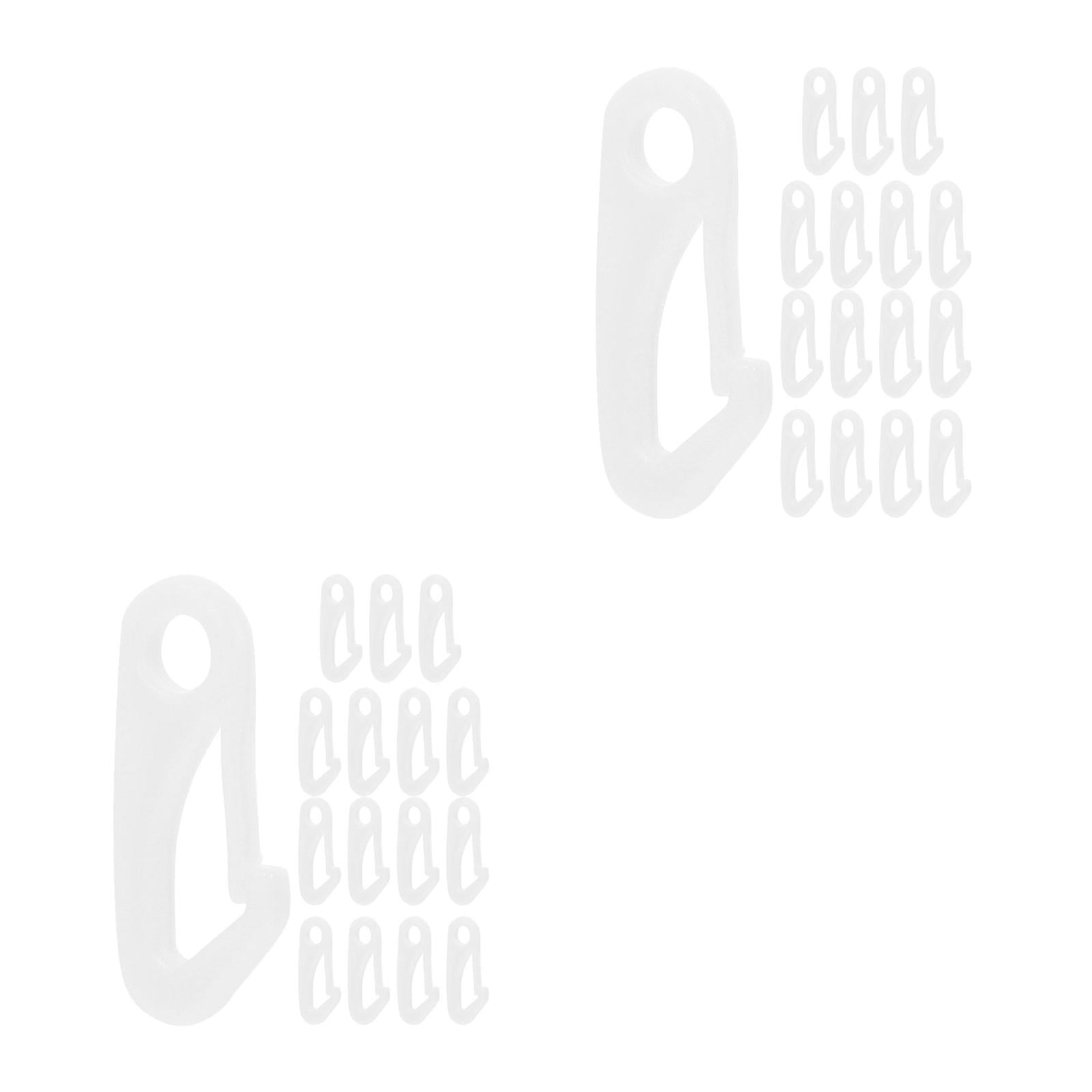 Worgeous 40 Pcs Longlasting Plastic Flag Clamps For Flagpole Plastic ...