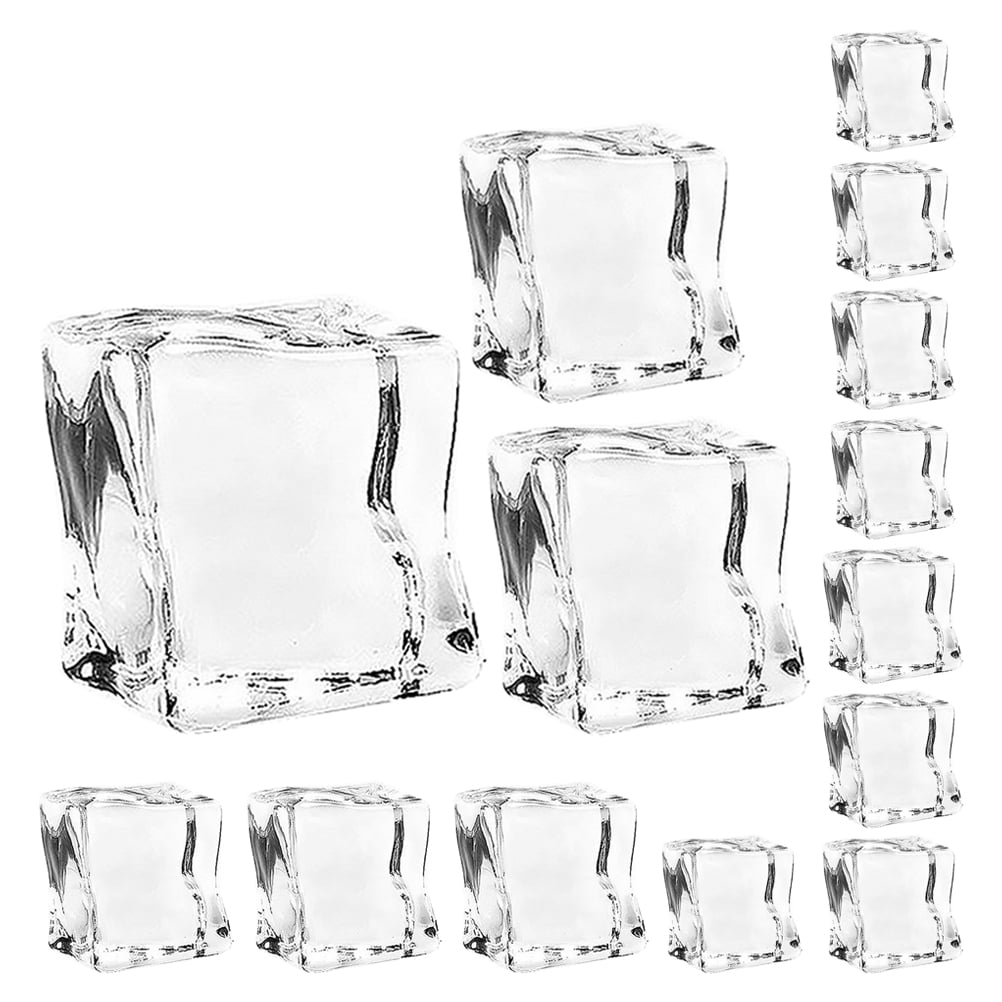 Worgeous 40 Pcs Shaker Simulated Ice Authentic Ice Cubes 2.50X2.50X2 ...